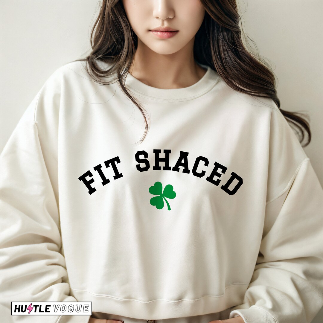 Fit Shaced Workout Shirts Funny St Patrick's Day Workout Tanks Shamrock ...