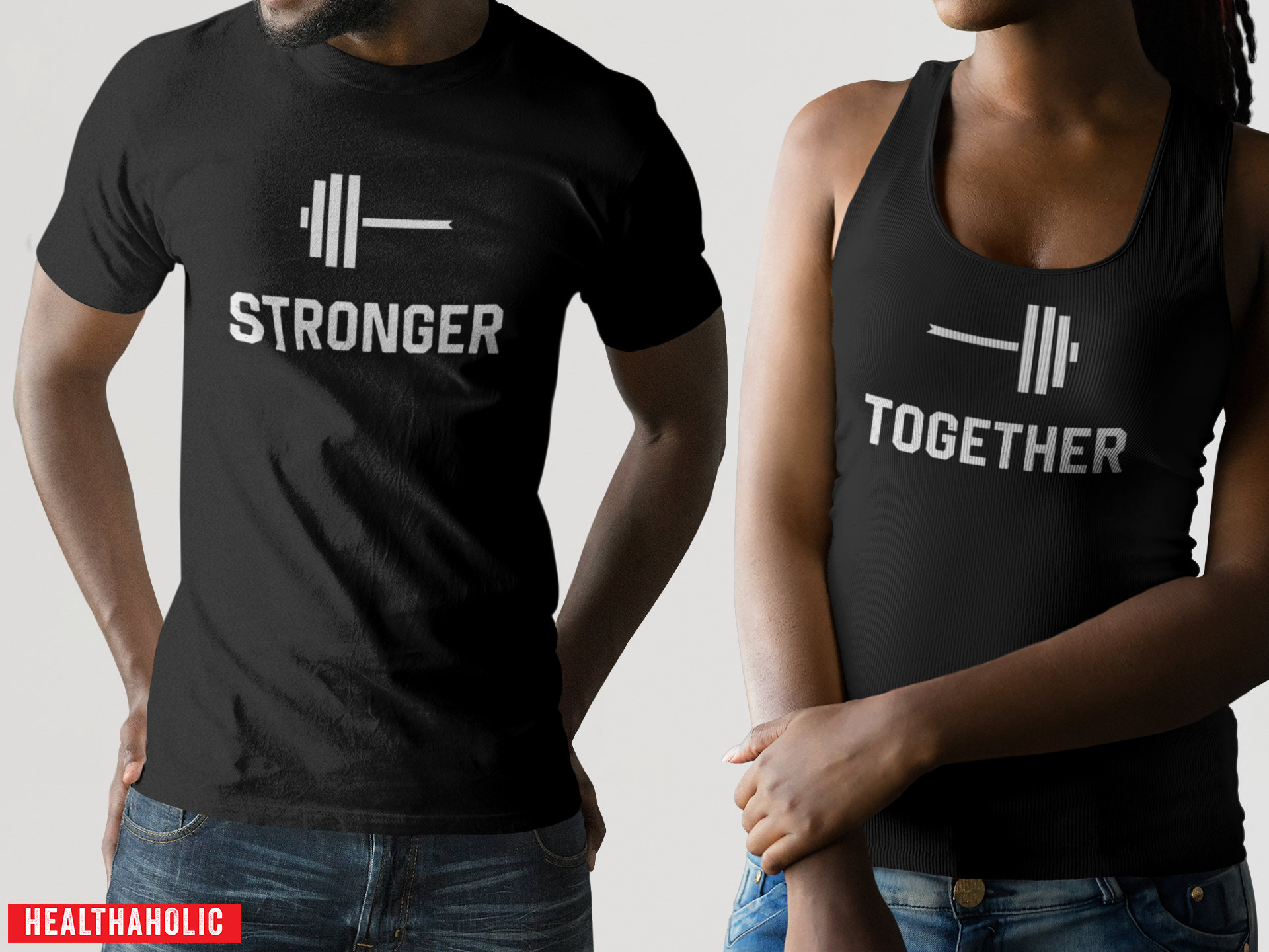 Stronger Together - Matching Shirt - Valentine's Day Gym Shirt ...