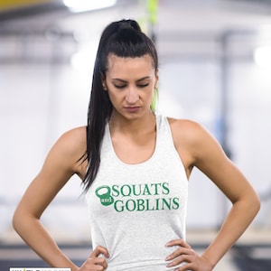 Squats and Goblins Workout Shirts Halloween Fitness Tops Holiday ...