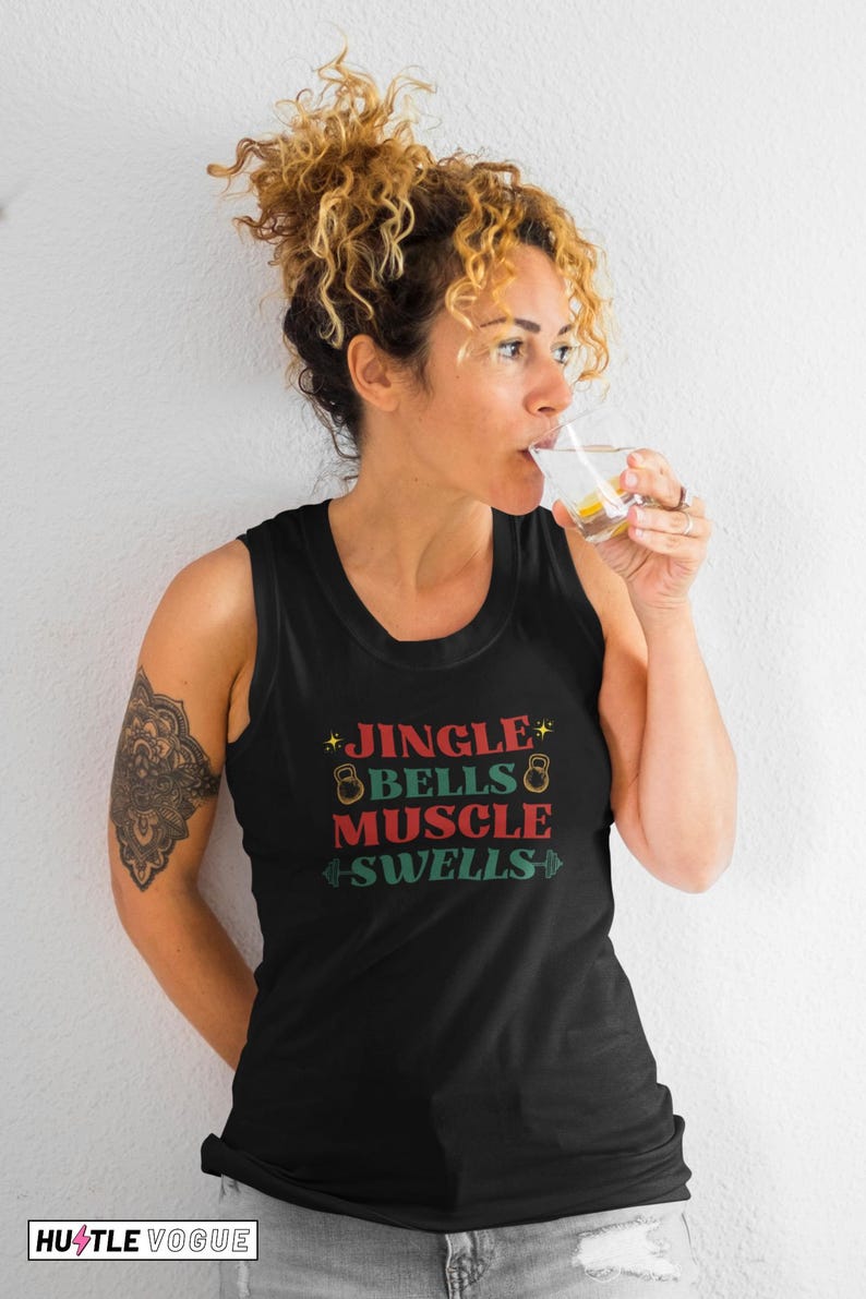 Funny Christmas Workout Shirt Holiday Workout Tank Tops Christmas ...