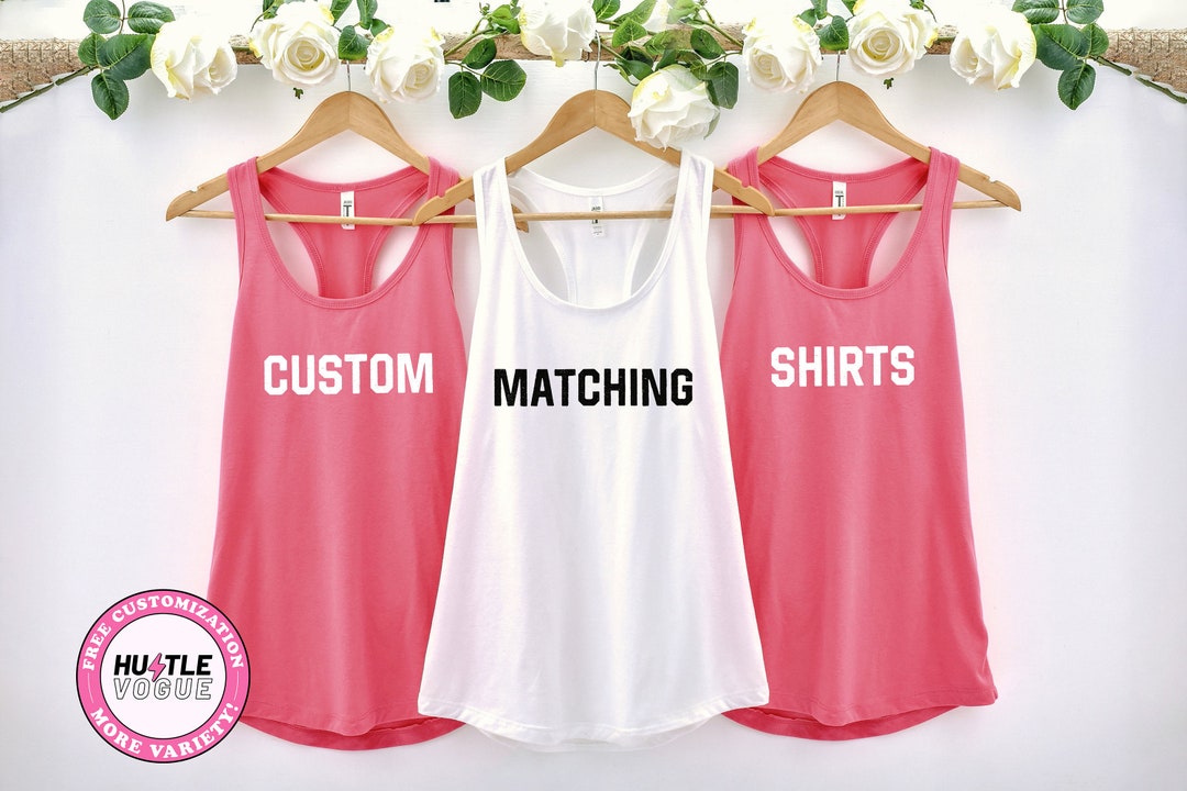 Custom Group Tanks Personalized Group Shirts Matching Shirts Fitness ...