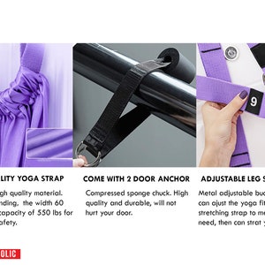 Waist Back Leg Stretch Strap/yoga Fitness Band Leg Stretching | Etsy