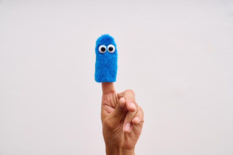 Thumbpet Finger Puppet | Monster Finger Puppet | Muppet Puppet | Blue ...