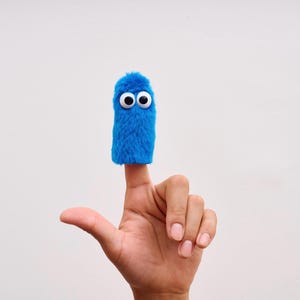 Thumbpet Finger Puppet | Monster Finger Puppet | Muppet Puppet | Blue ...