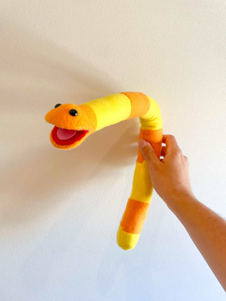 The Grouch's Worm Plush Replica - Etsy