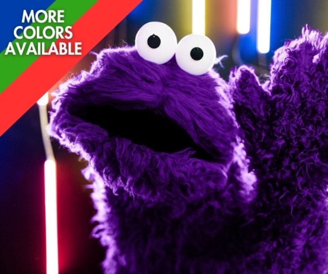 Furry Gluten Free Monster | Furry Muppet Puppet | Different Colors ...