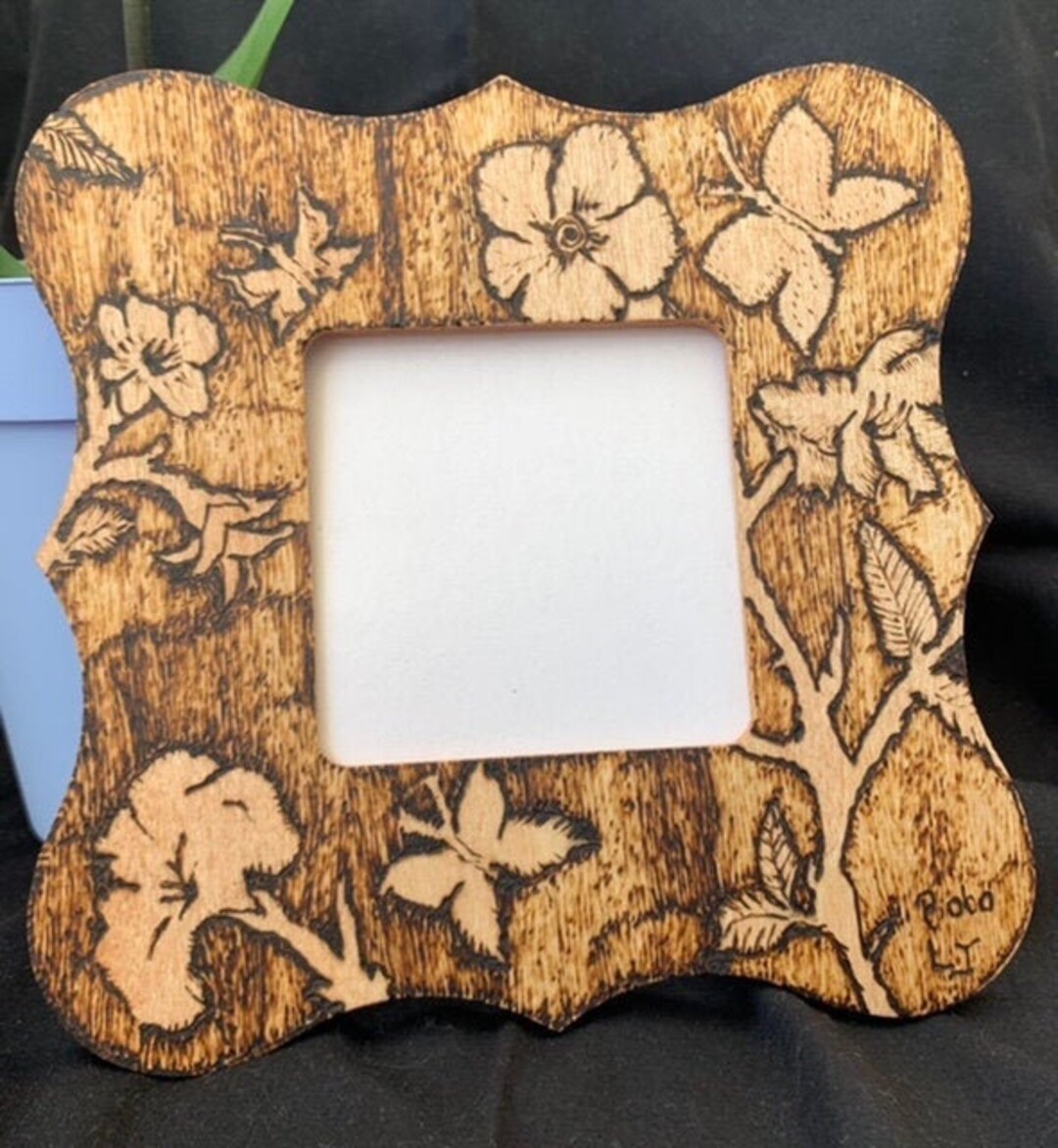 Natural Garden Wooden Picture Frame - Etsy