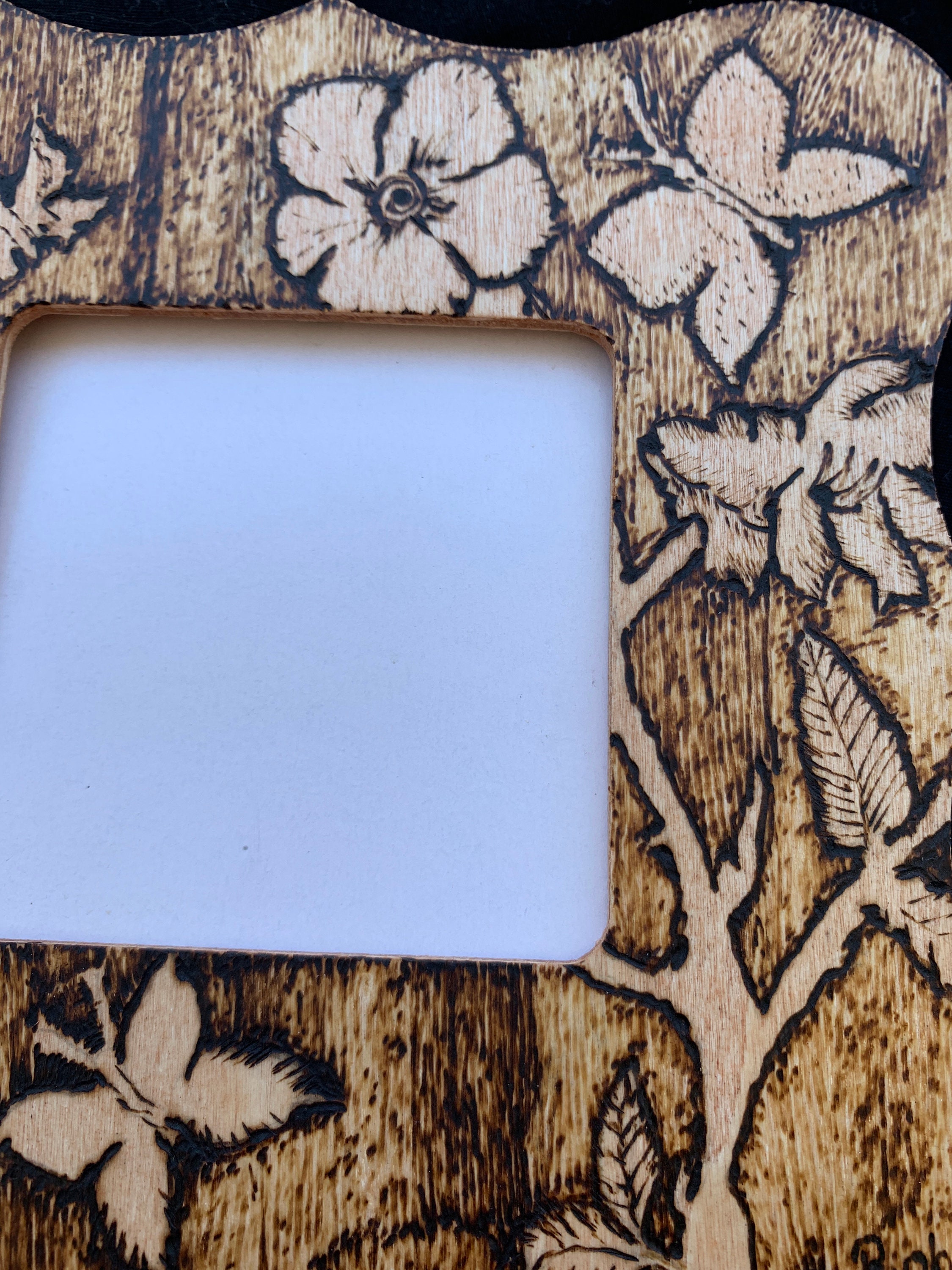 Natural Garden Wooden Picture Frame - Etsy