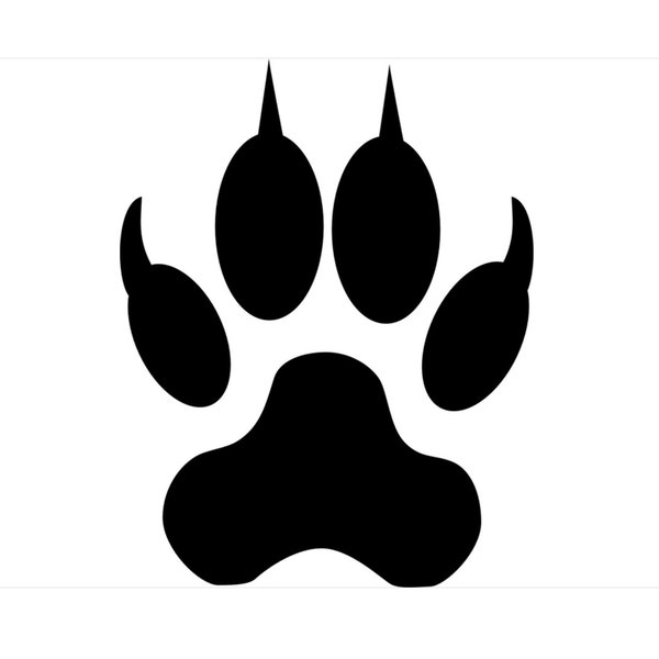 Wolf Paw Print - Etsy