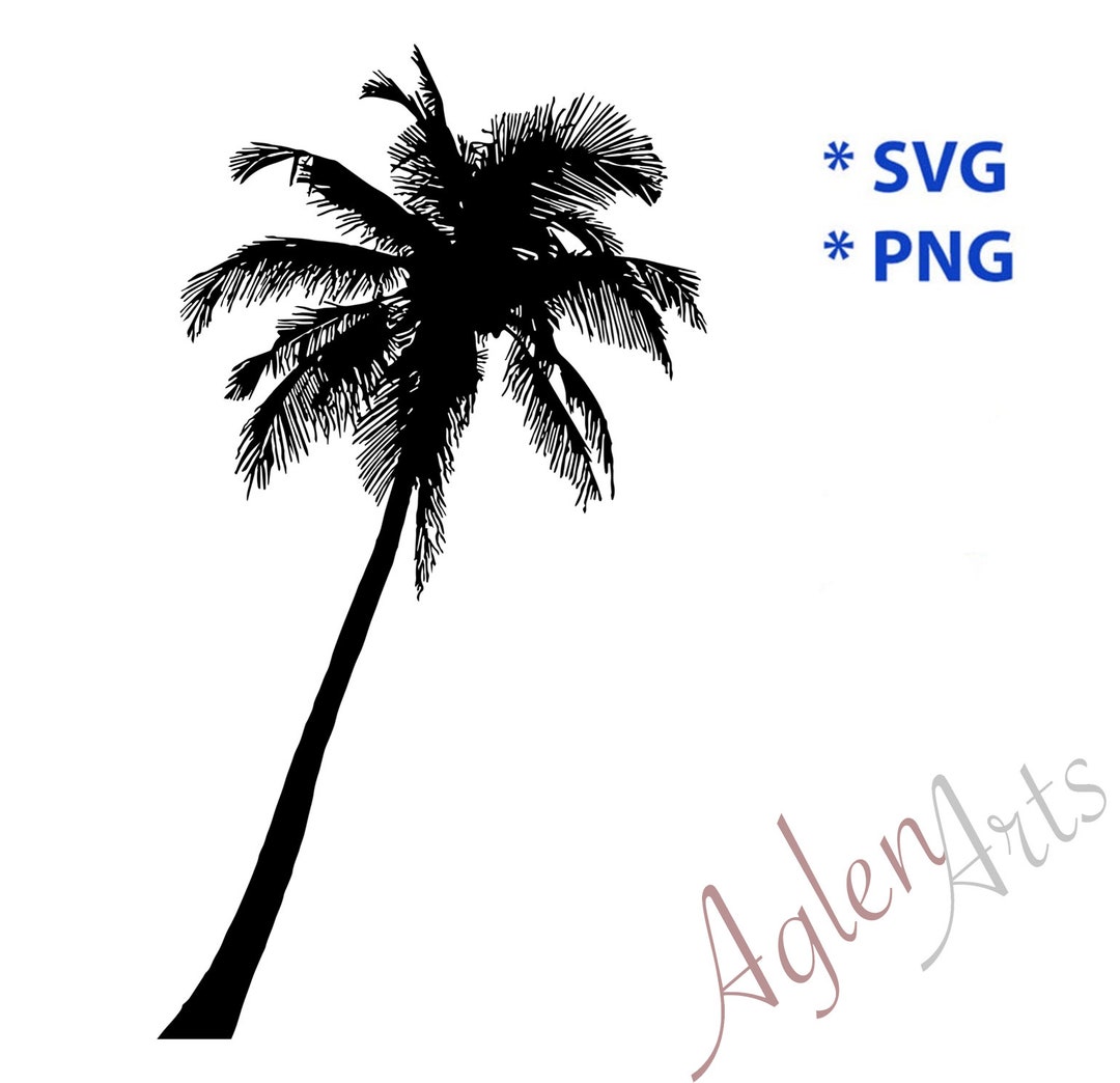 Palm Tree SVG and PNG High Quality Image - Etsy
