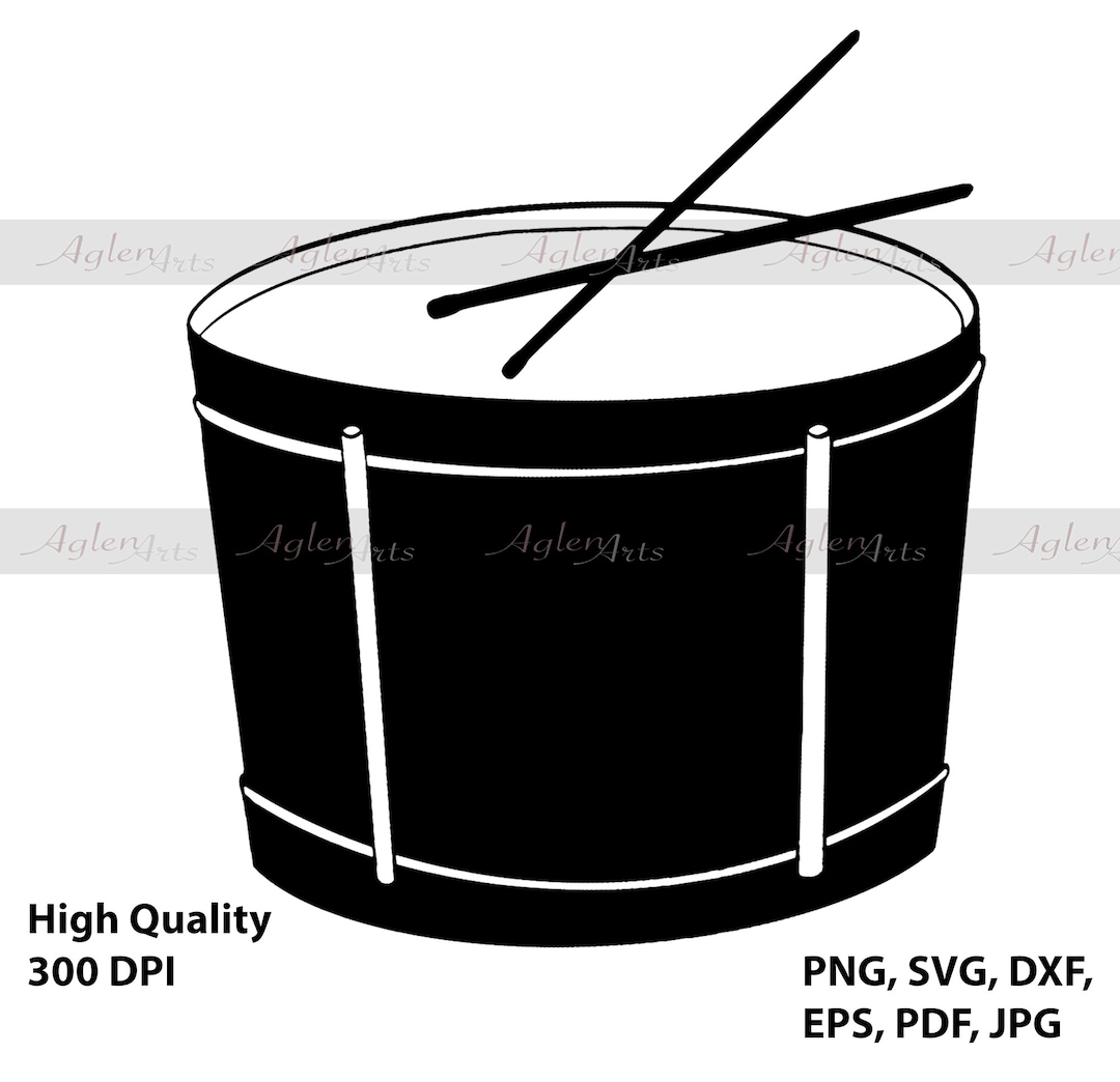 Drum, SVG, PNG, DXF, Eps, Pdf, Jpg - Etsy