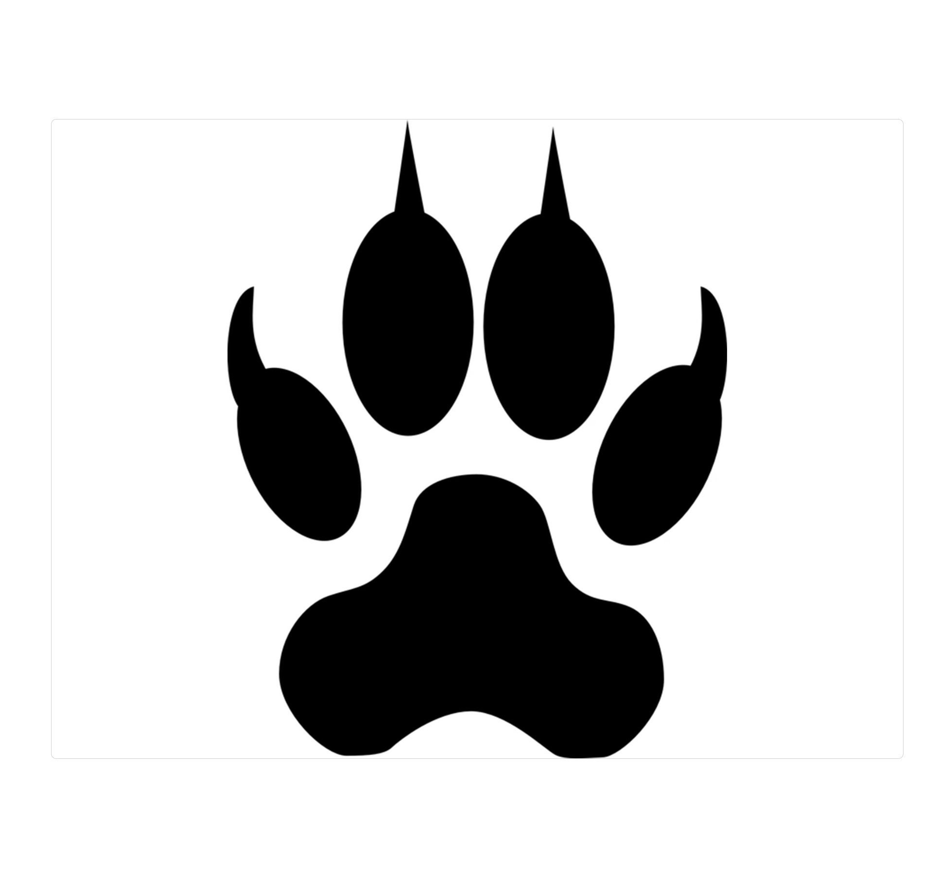 Wolf Track, Wolf Paw SVG Instant Download, SVG, PNG, Eps, Dxf, Jpg ...