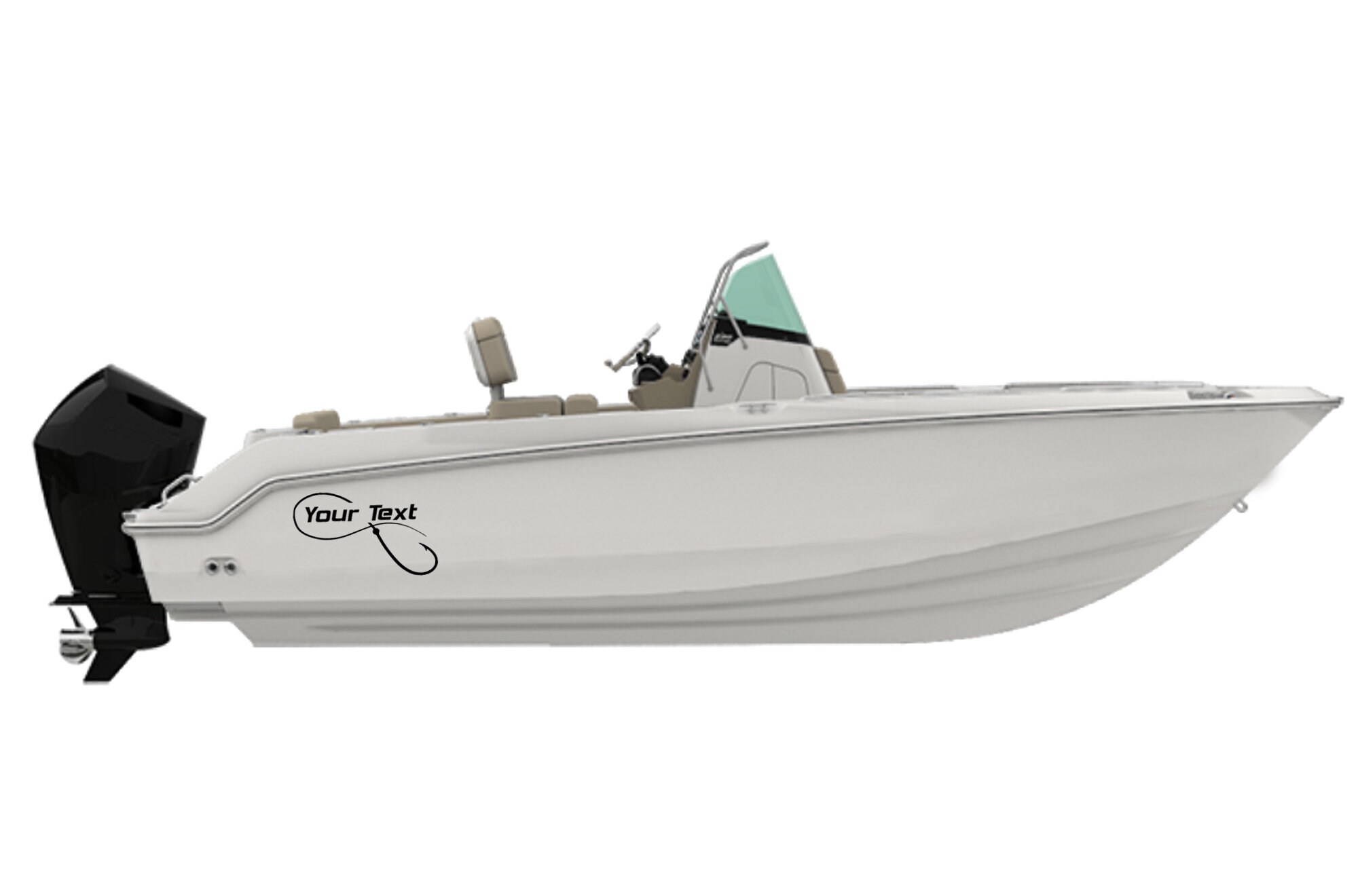 Boat Kit Decals Custom Name Hook Compatible With Boston Whaler Boat ...