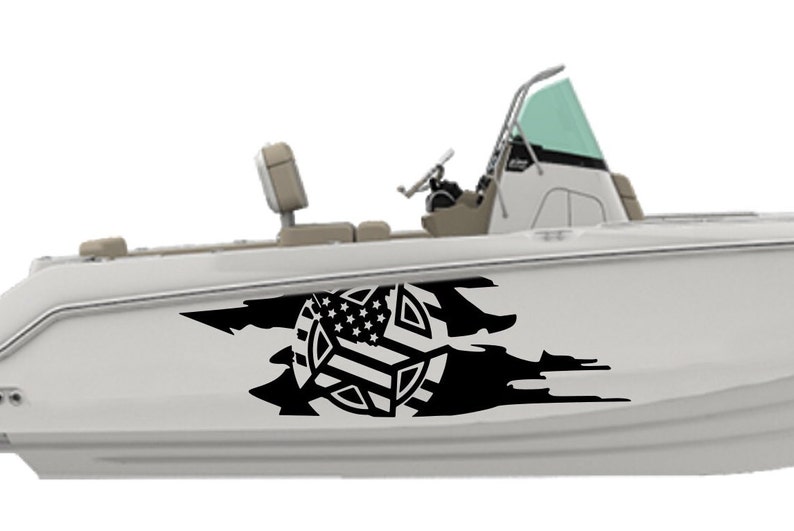 American Flag Boat Decal Compatible With Boston Whaler Boat US - Etsy
