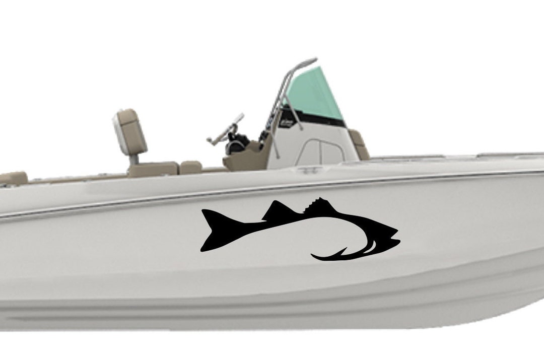 Striped Bass Boat Decal Compatible With Boston Whaler Boat Sticker Bass ...