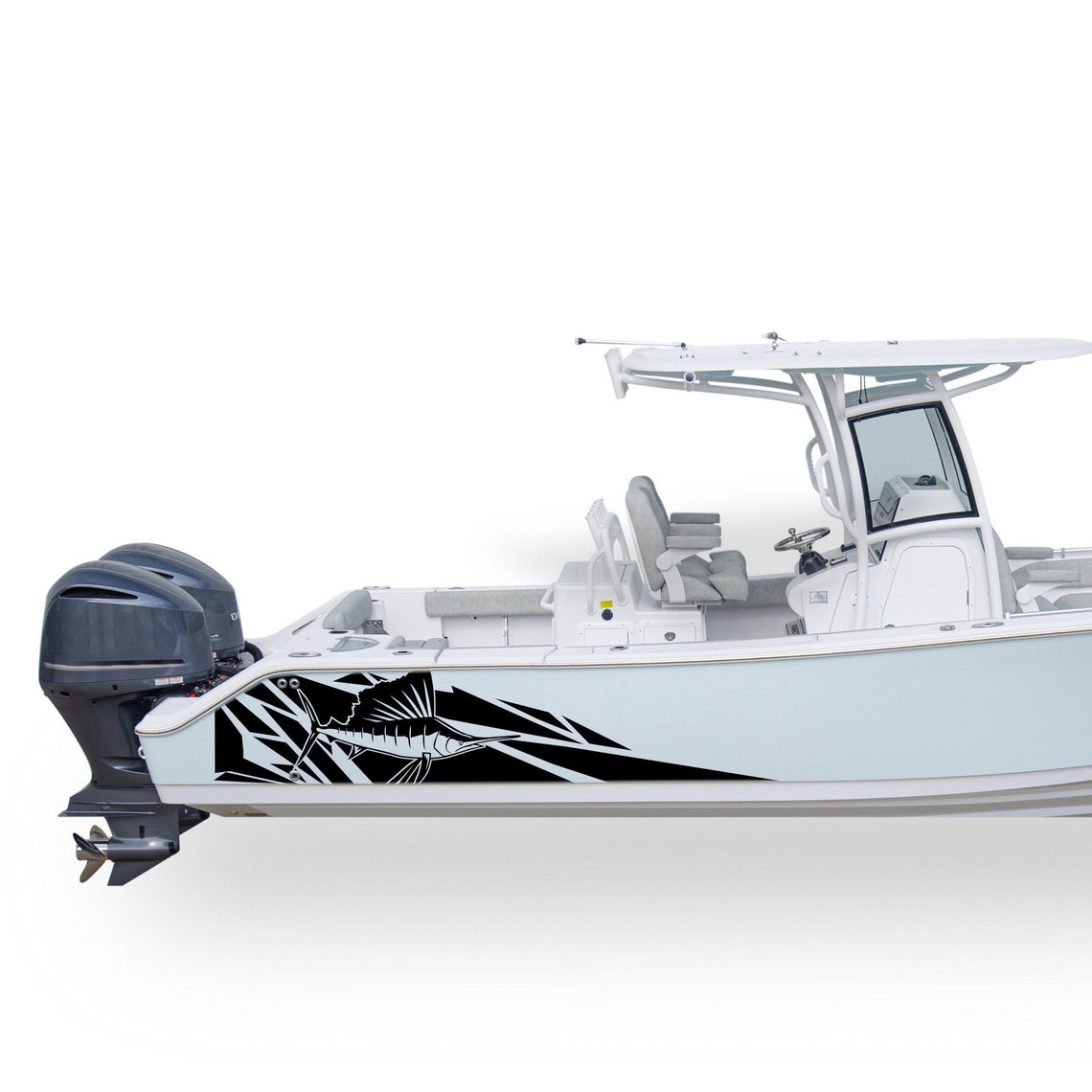Sailfish Boat Sticker Graphic Decals Compatible With Center - Etsy
