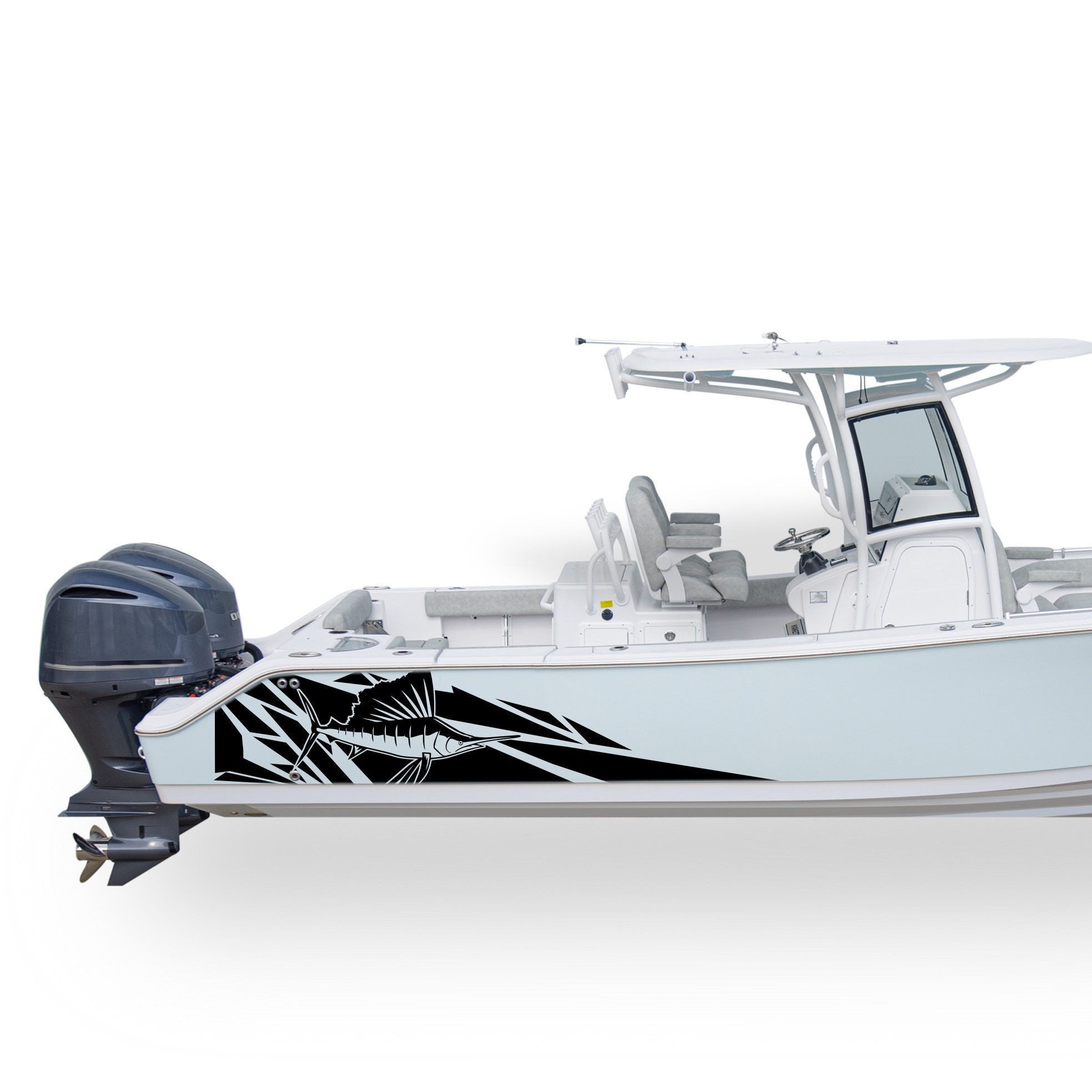 Sailfish Boat Sticker Graphic Decals Compatible With Center - Etsy