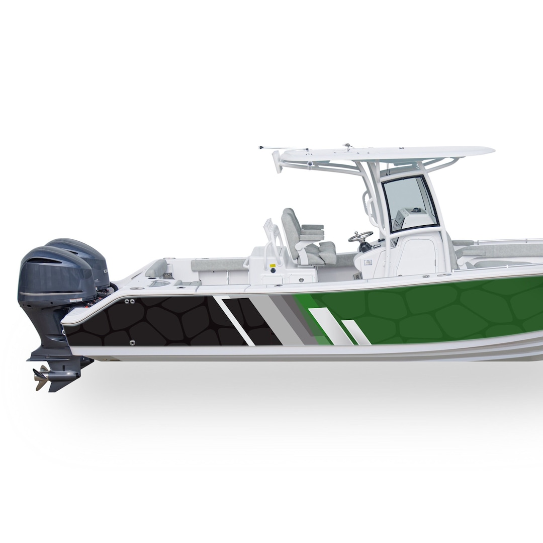Snake Pattern Boat Wrap Decal Compatible With Center Console Boat ...