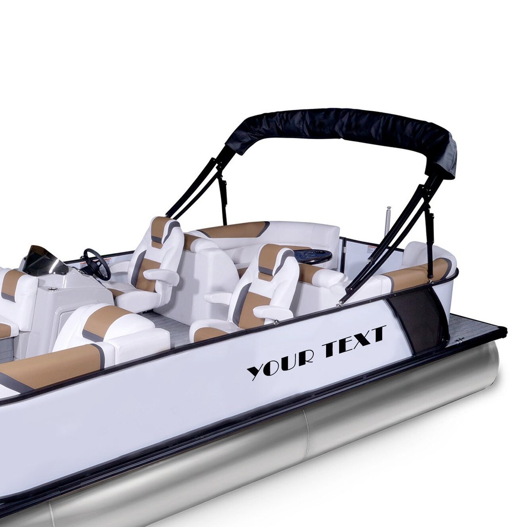Boat Name Kit Decal Compatible With Pontoon Boat Registration Number ...