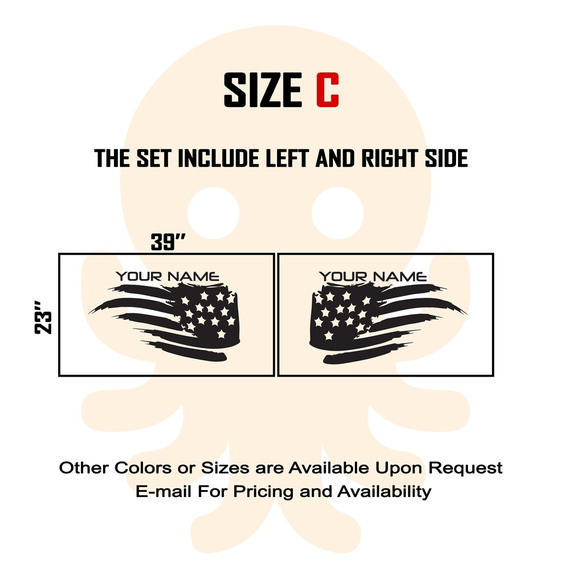 US Flag Boat Custom Name Decal Compatible With Center Console - Etsy