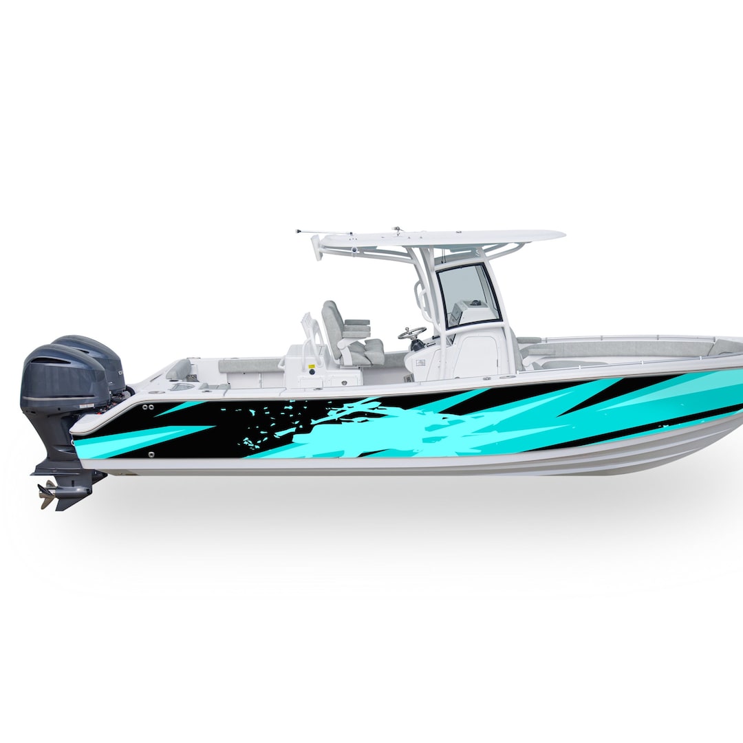 Boat Racing Decal Compatible With Center Console Boat Marine Wrap ...
