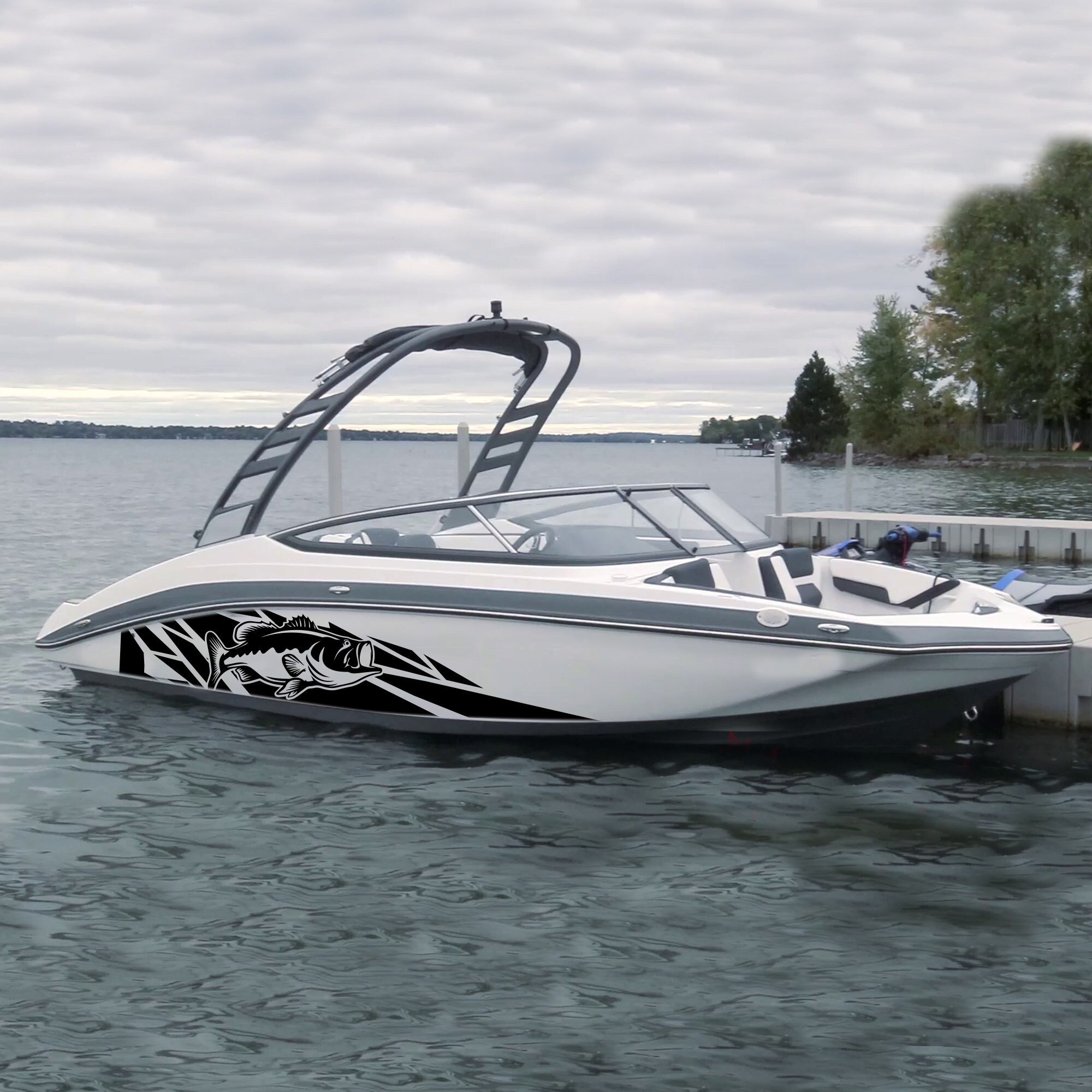 Largemouth Bass Boat Sticker Compatible With Tow Sports Boat - Etsy