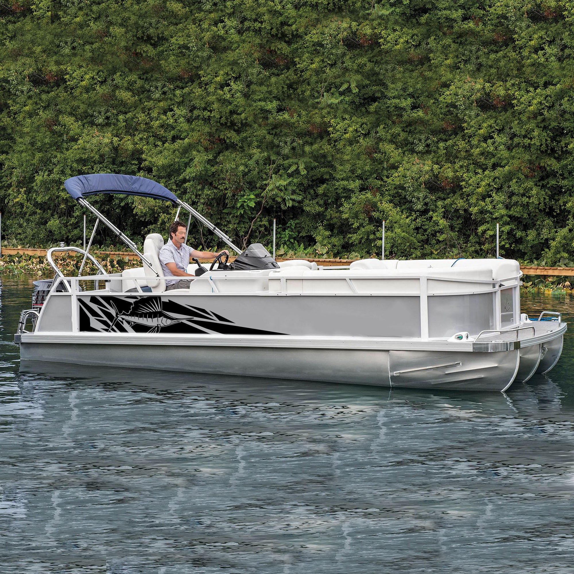 Sailfish Boat Sticker Graphic Decals Compatible With Pontoon - Etsy