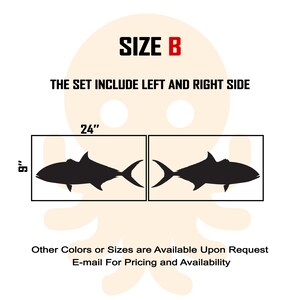 Amberjack Fish Boat Sticker Decals Compatible With Pontoon Boat AJ ...