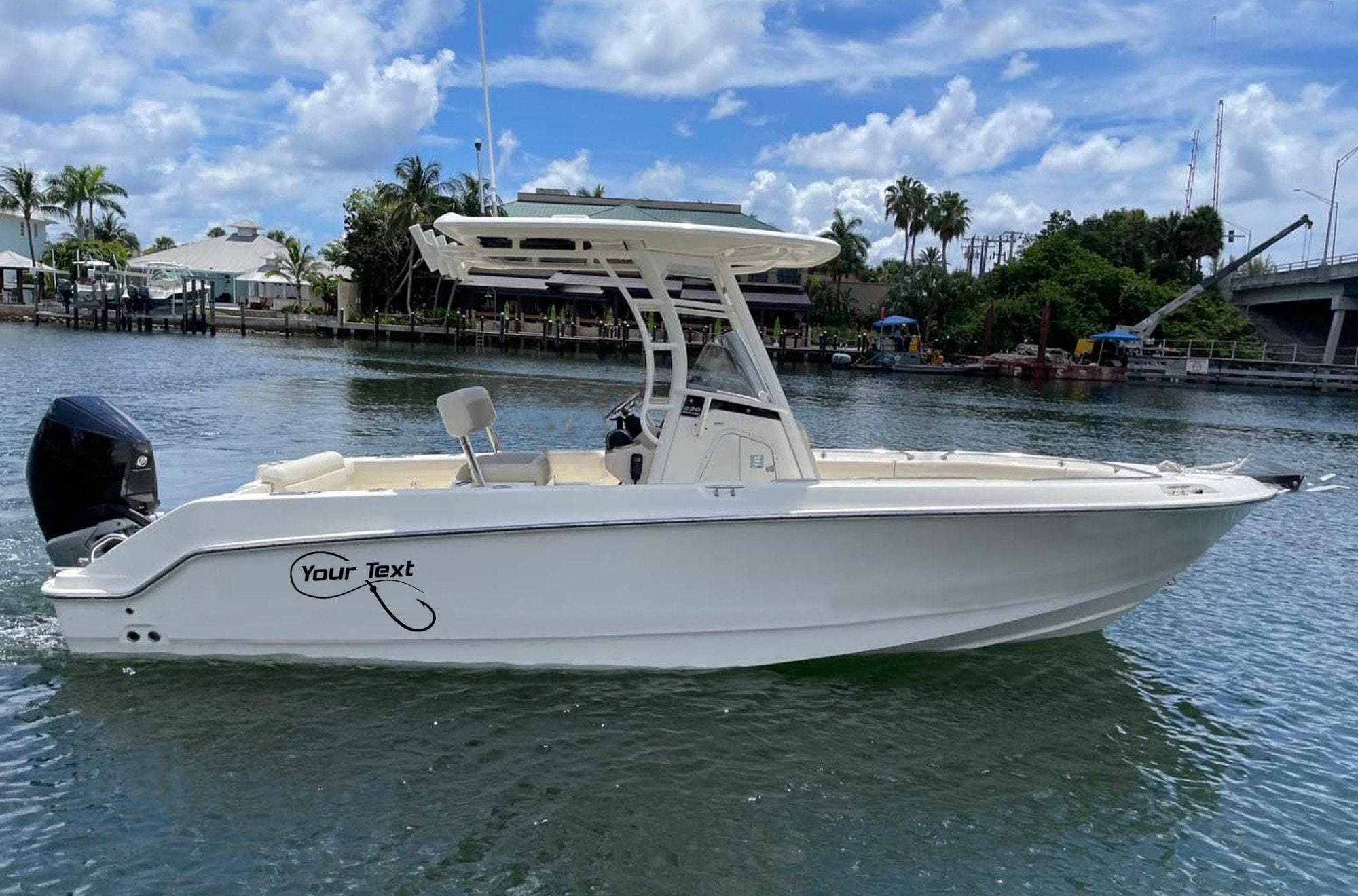 Boat Kit Decals Custom Name Hook Compatible With Boston Whaler Boat ...