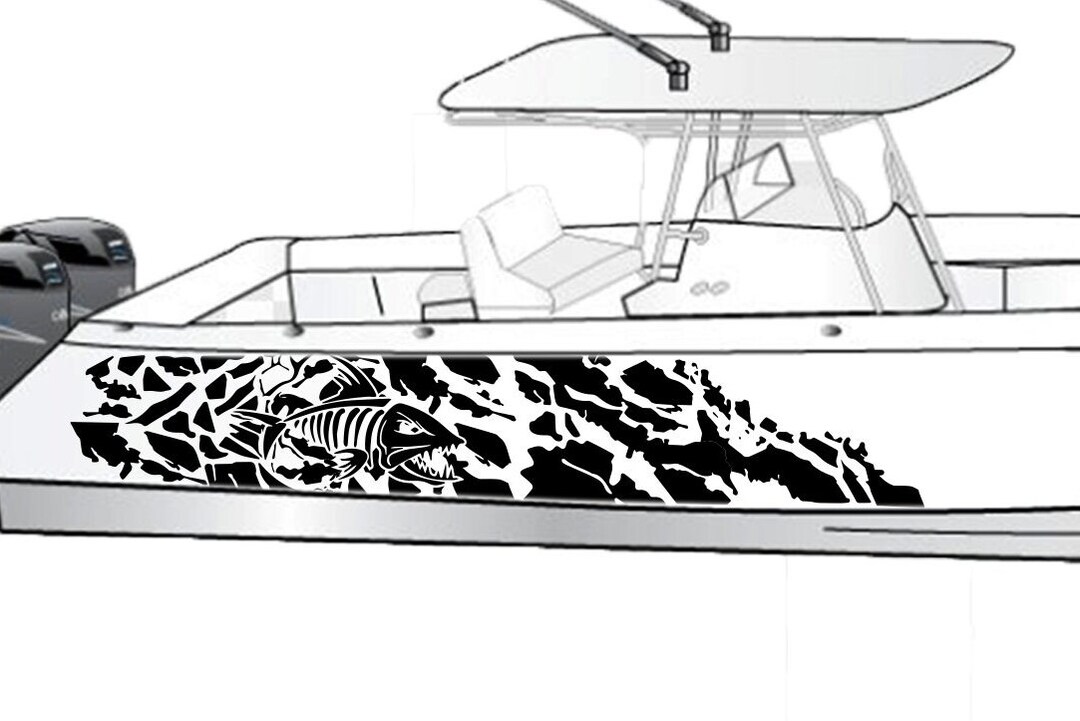 Nightmare Graphic Boat Decals Compatible With Everglades Boat Decal ...