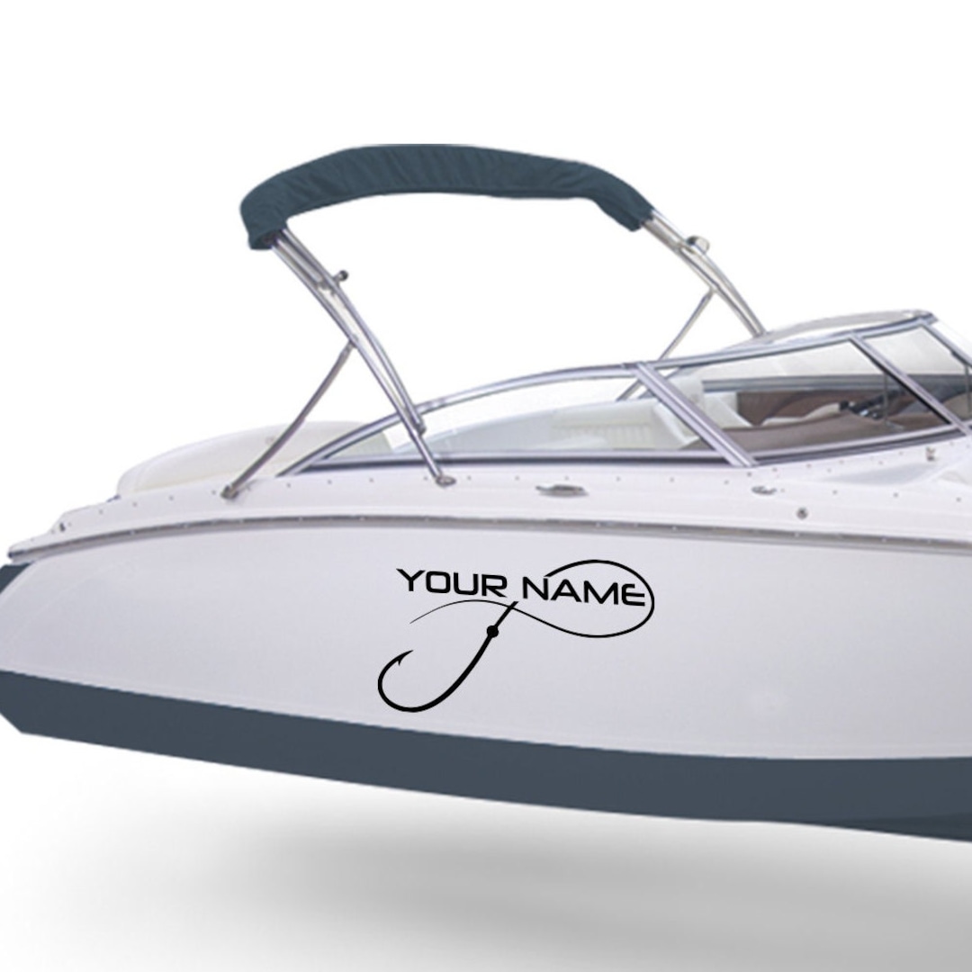 Boat Kit Decals Custom Name Hook Sides Compatible With Bowrider Boat ...