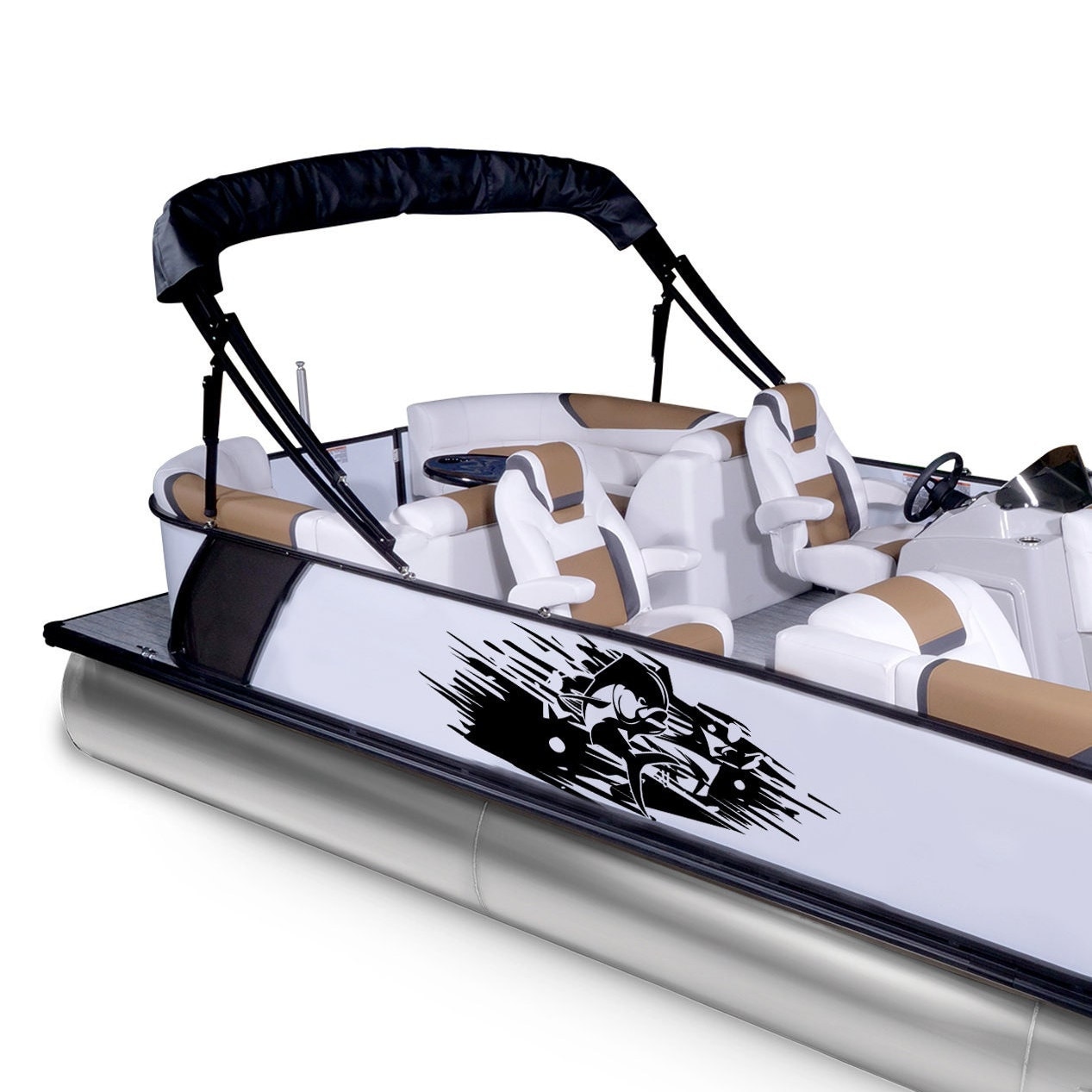 Mahi Mahi Boat Sticker Fish Decals Kit Sides Compatible With Pontoon ...
