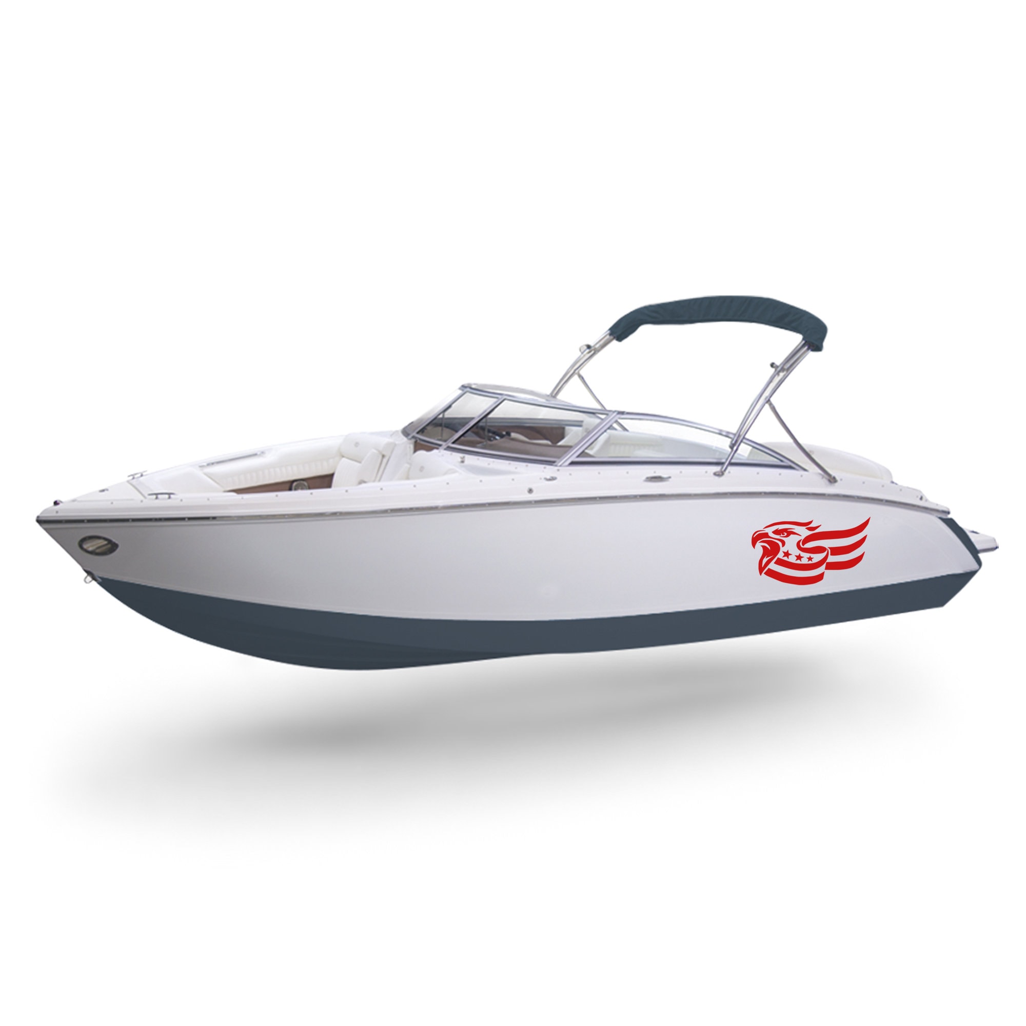 Eagle Graphic Boat Decals Compatible With Bowrider Boat American Flag ...