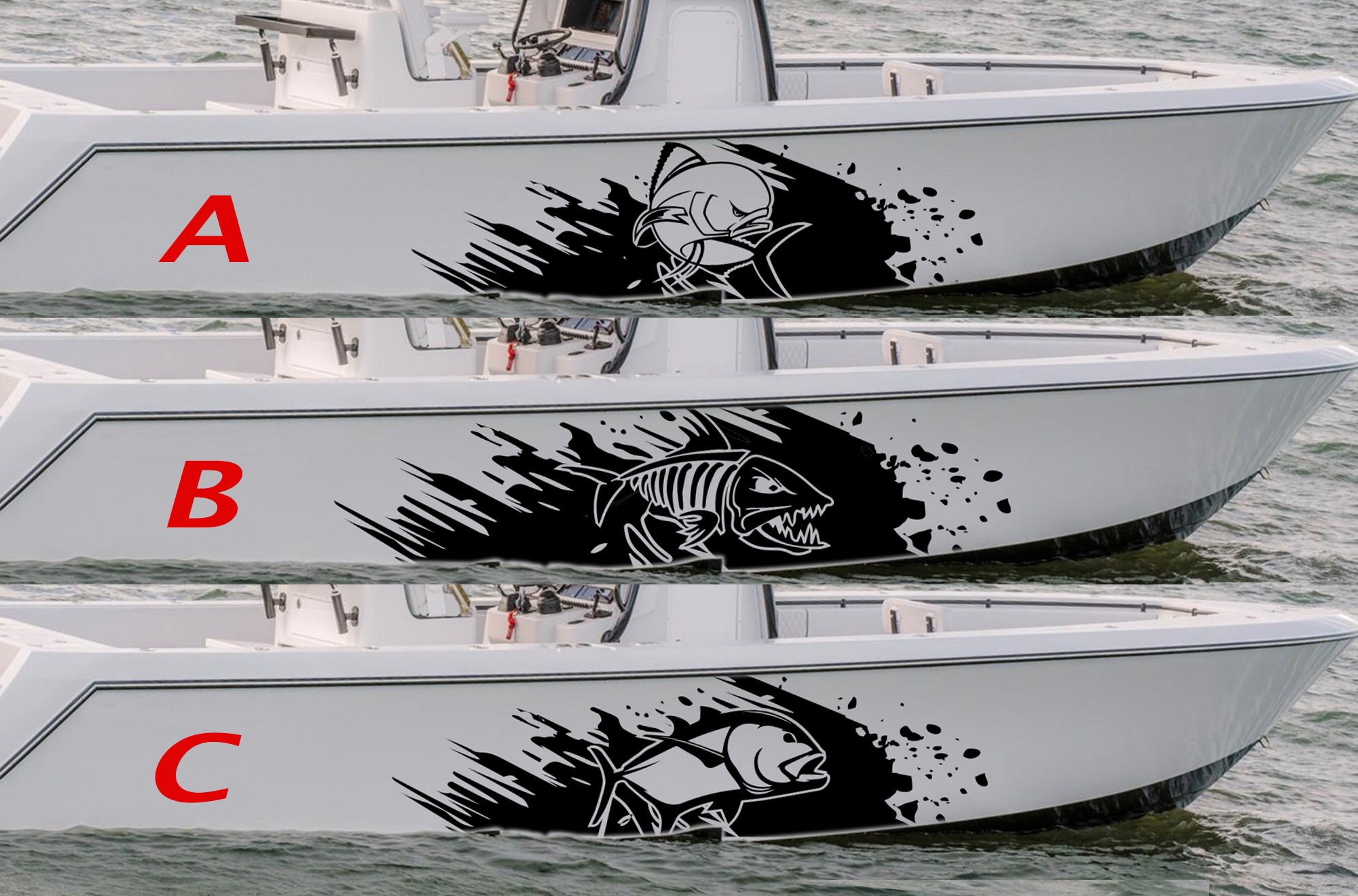 Splash Graphic Boat Sticker Compatible With Seavee Boat Decals - Etsy