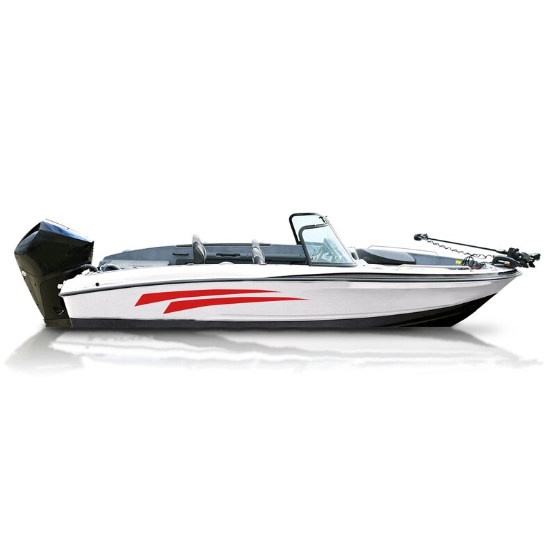 Graphic Kit Boat Decals Compatible With Bass Boat Sport Stripes Sticker ...