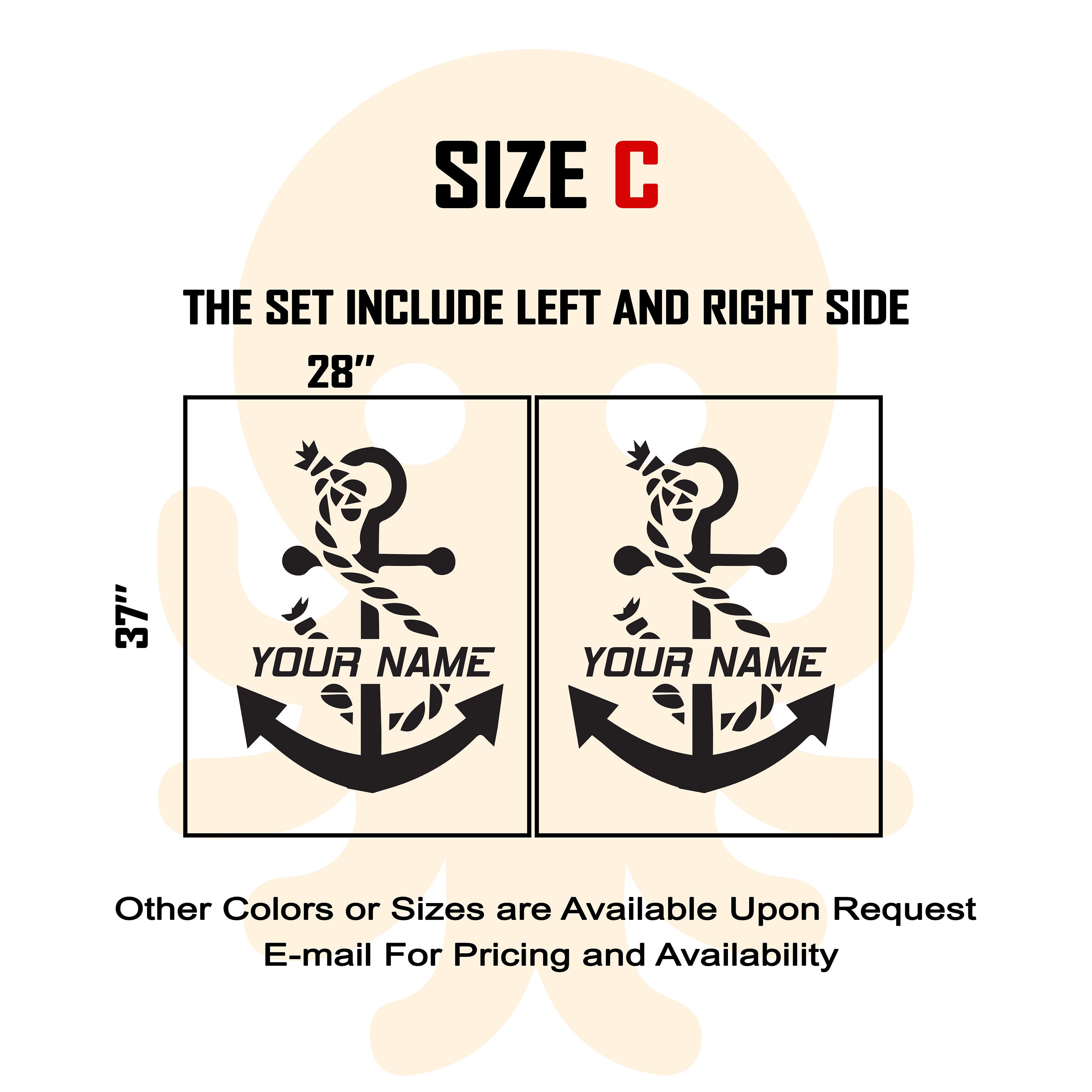 Boat Kit Decals Name Anchor Symbol Sides Compatible With - Etsy