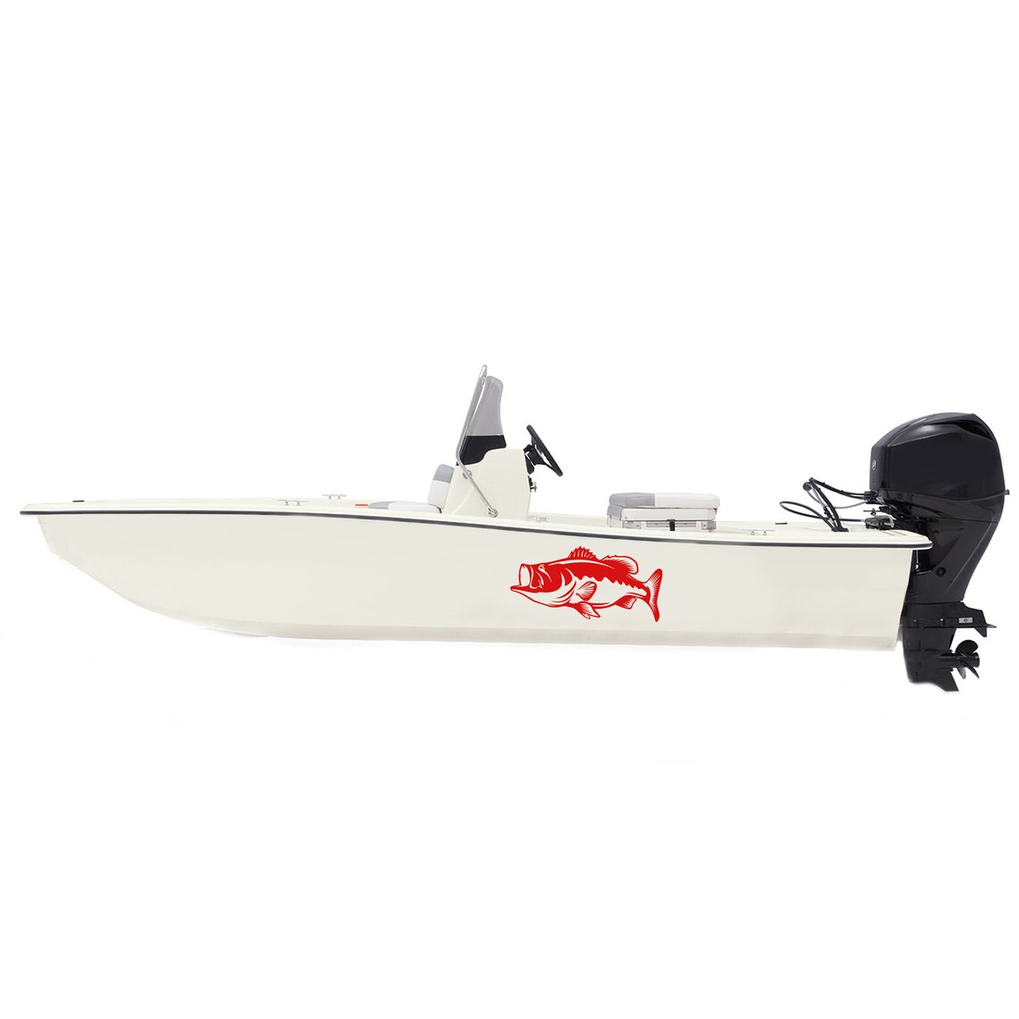 Largemouth Bass Boat Decals Compatible With Skiff Boats Sport | Etsy