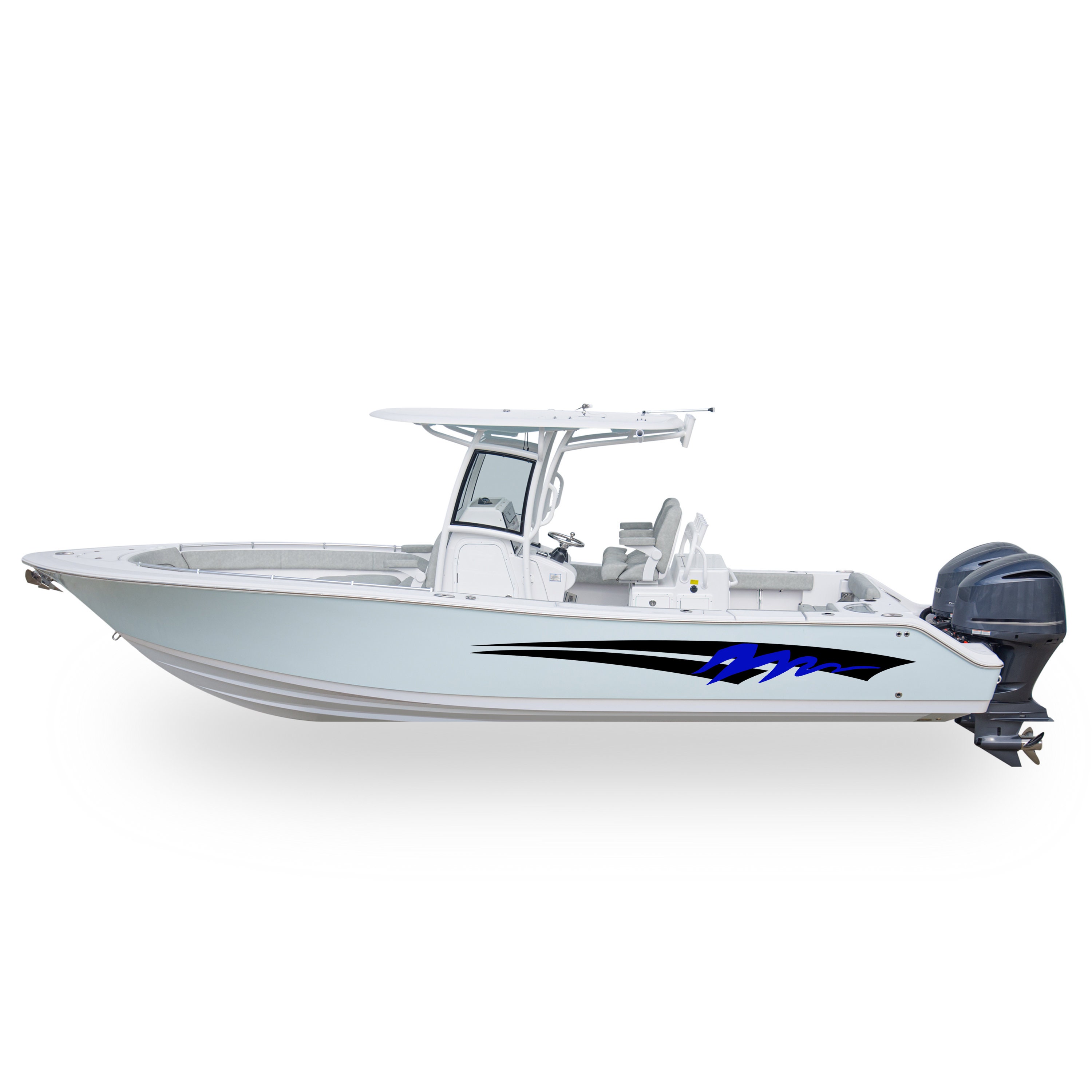 Graphic Boat Decals Compatible With Center Console Boat Open Sea Sport ...
