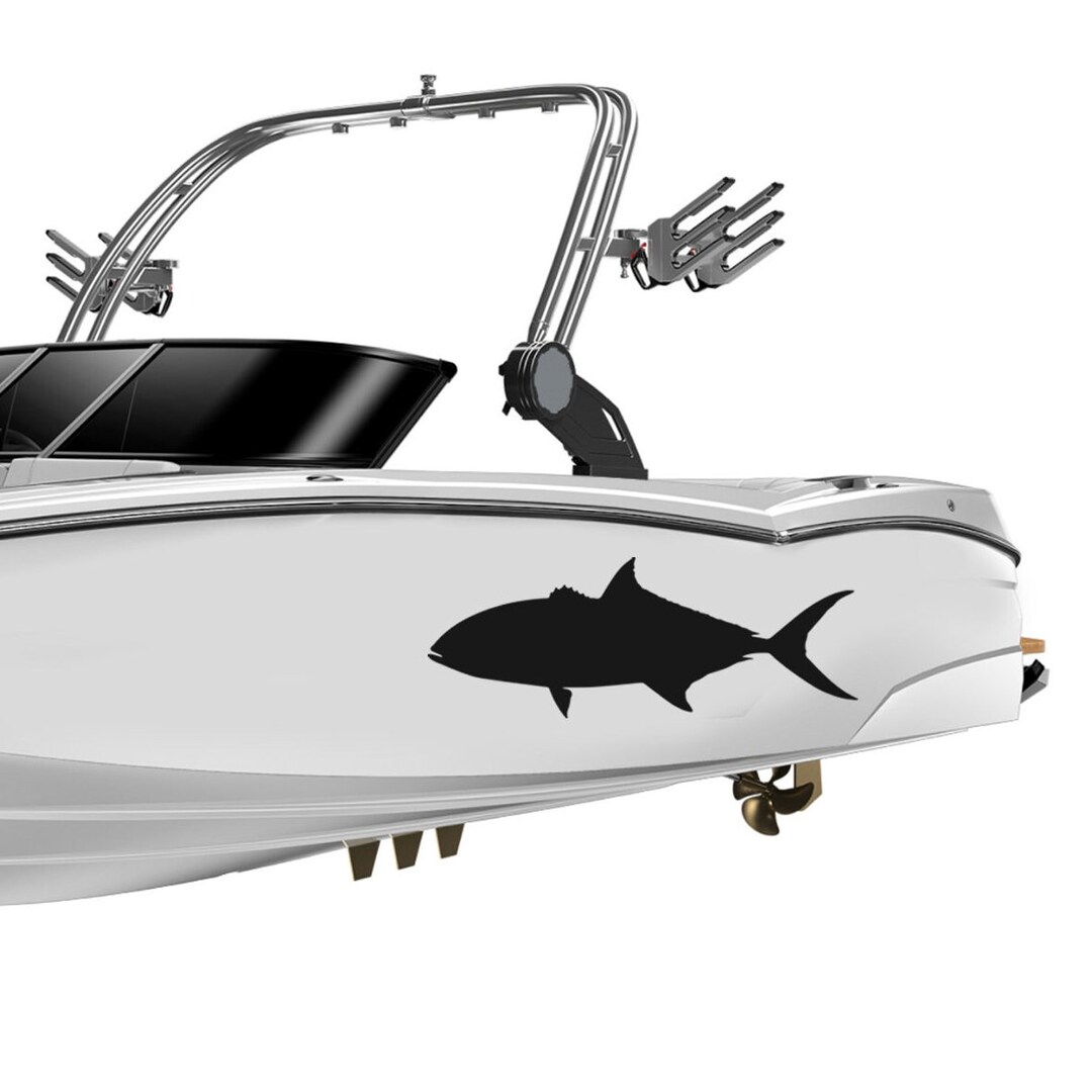 Amberjack Fish Boat Sticker Decals Compatible With Tow Sports Boat AJ ...