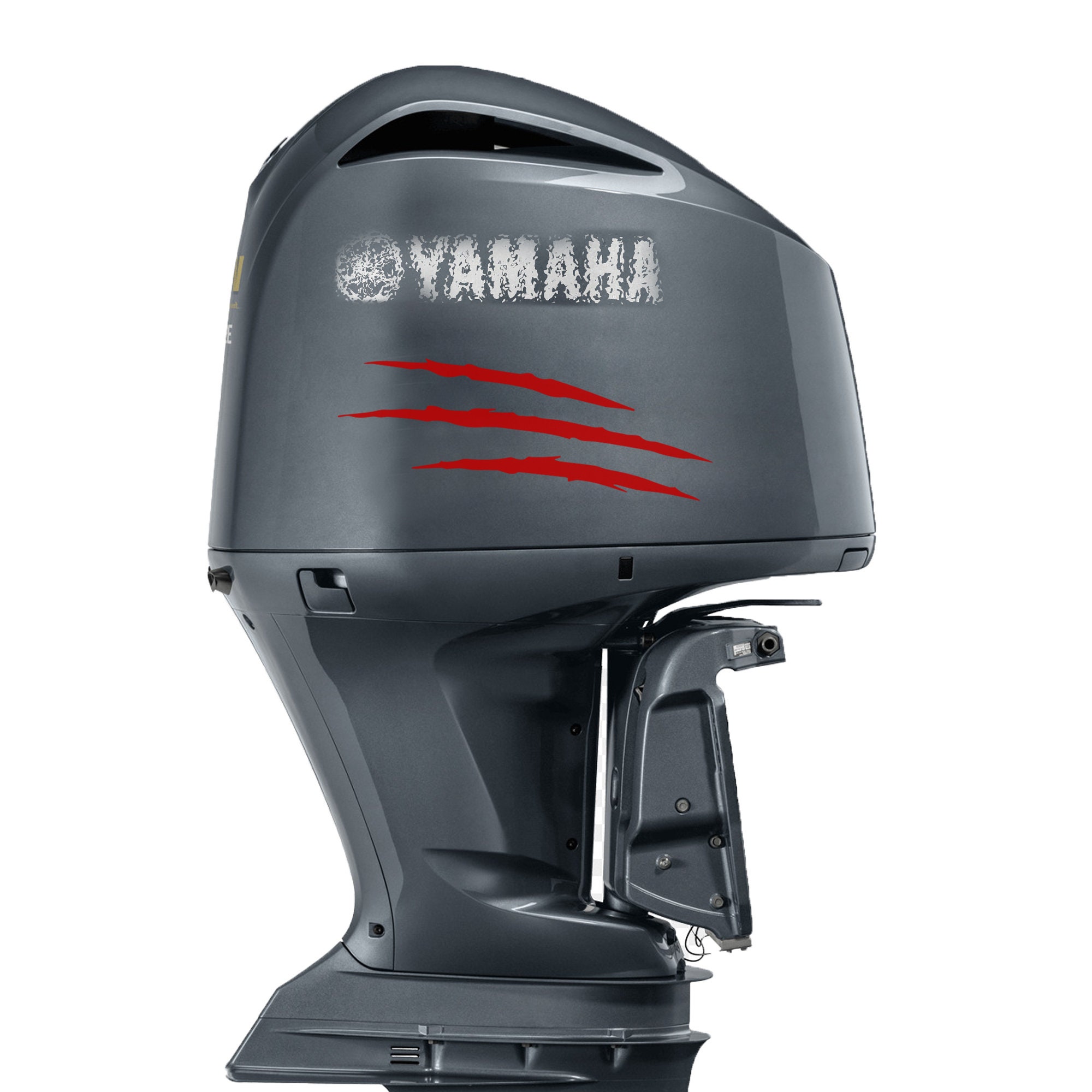 Pair of Boat Engine Decals Monster Compatible With Yamaha - Etsy