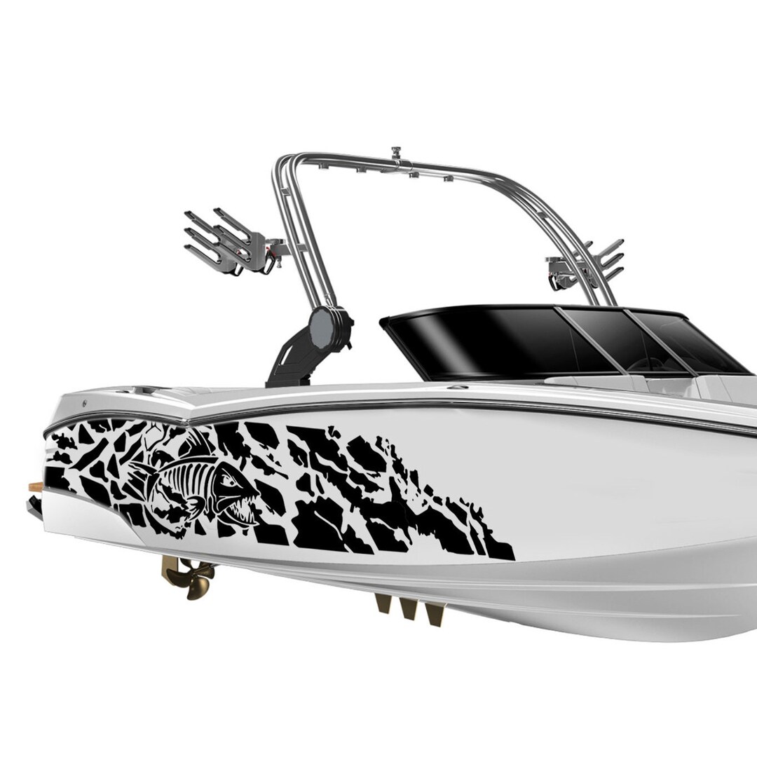 Fish Skeleton Boat Decals Kit Compatible With Tow Sports Boat Fish ...