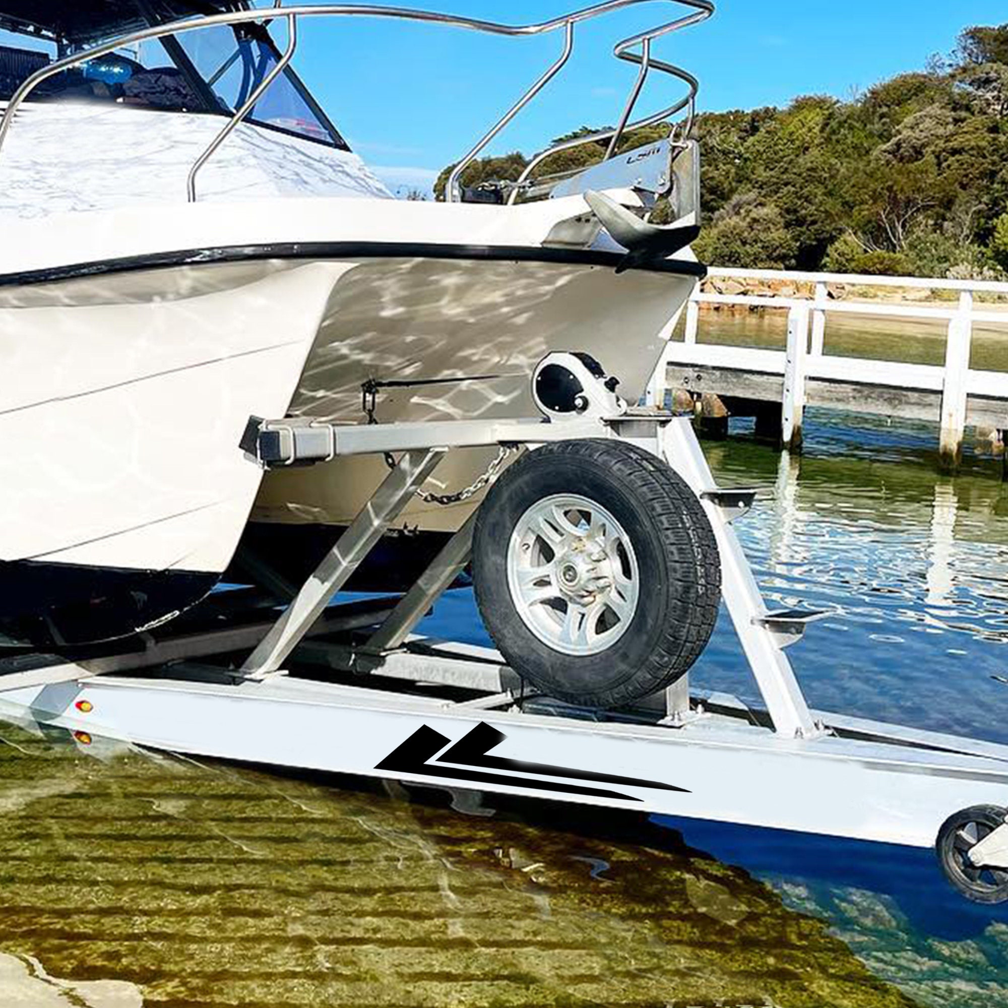 Boat Trailer Decal , Stripes Boat Trailer Custom Stripe Sticker Heavy ...