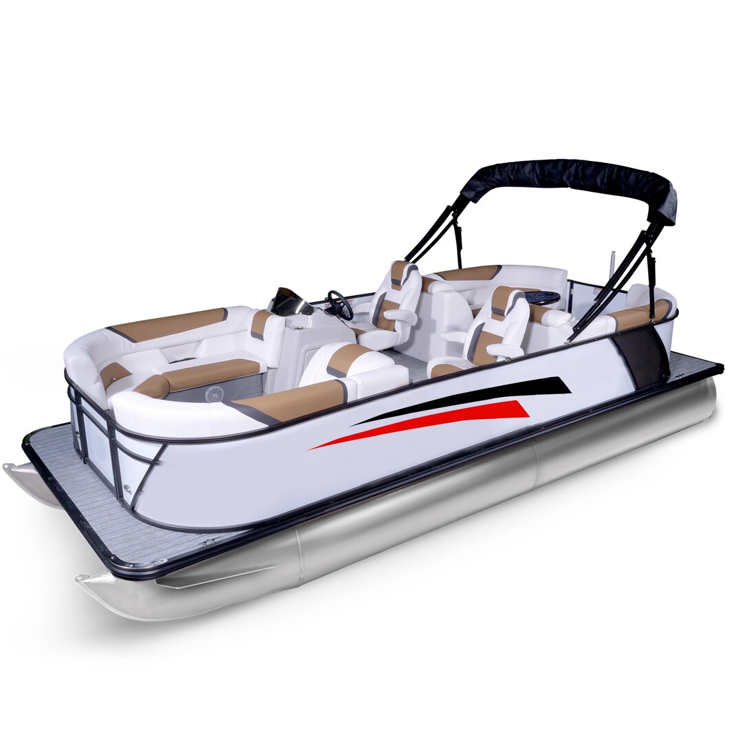 Graphic Kit Boat Decals Compatible With Pontoon Boat Sport Stripes ...