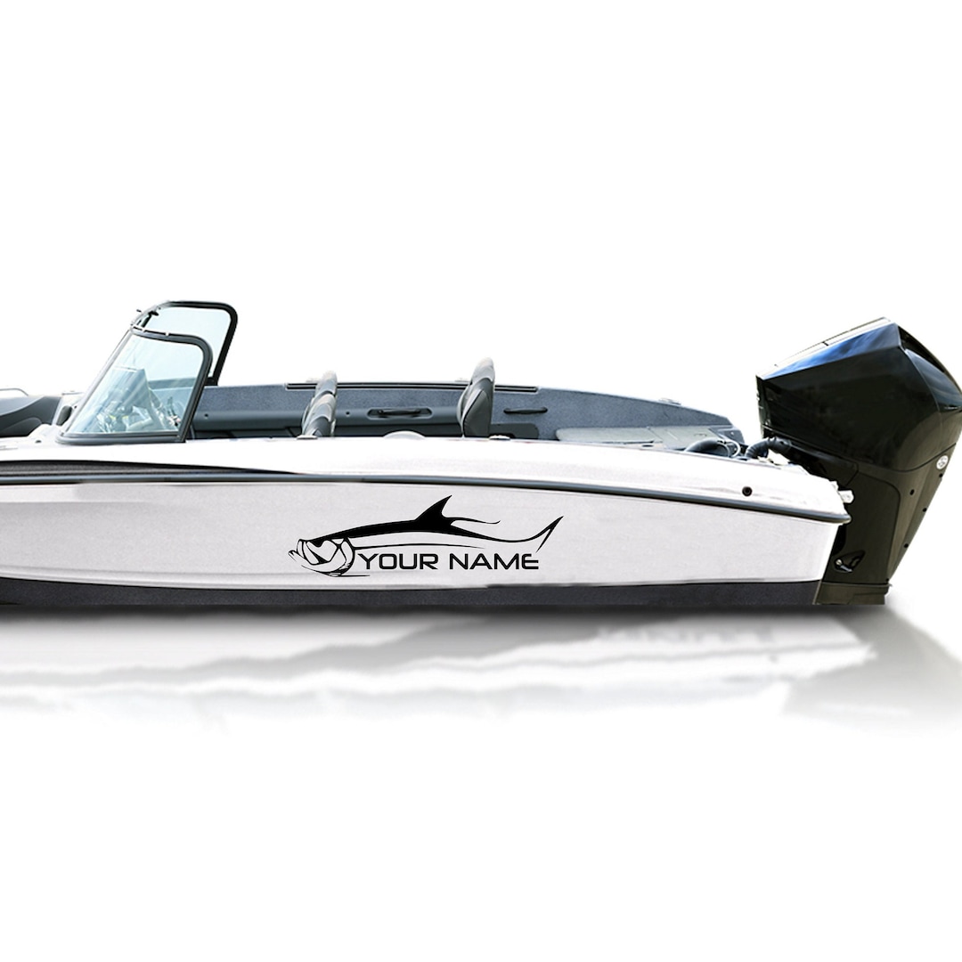 Boat Registration Number Decal Compatible With Bass Boat Sticker Unique ...