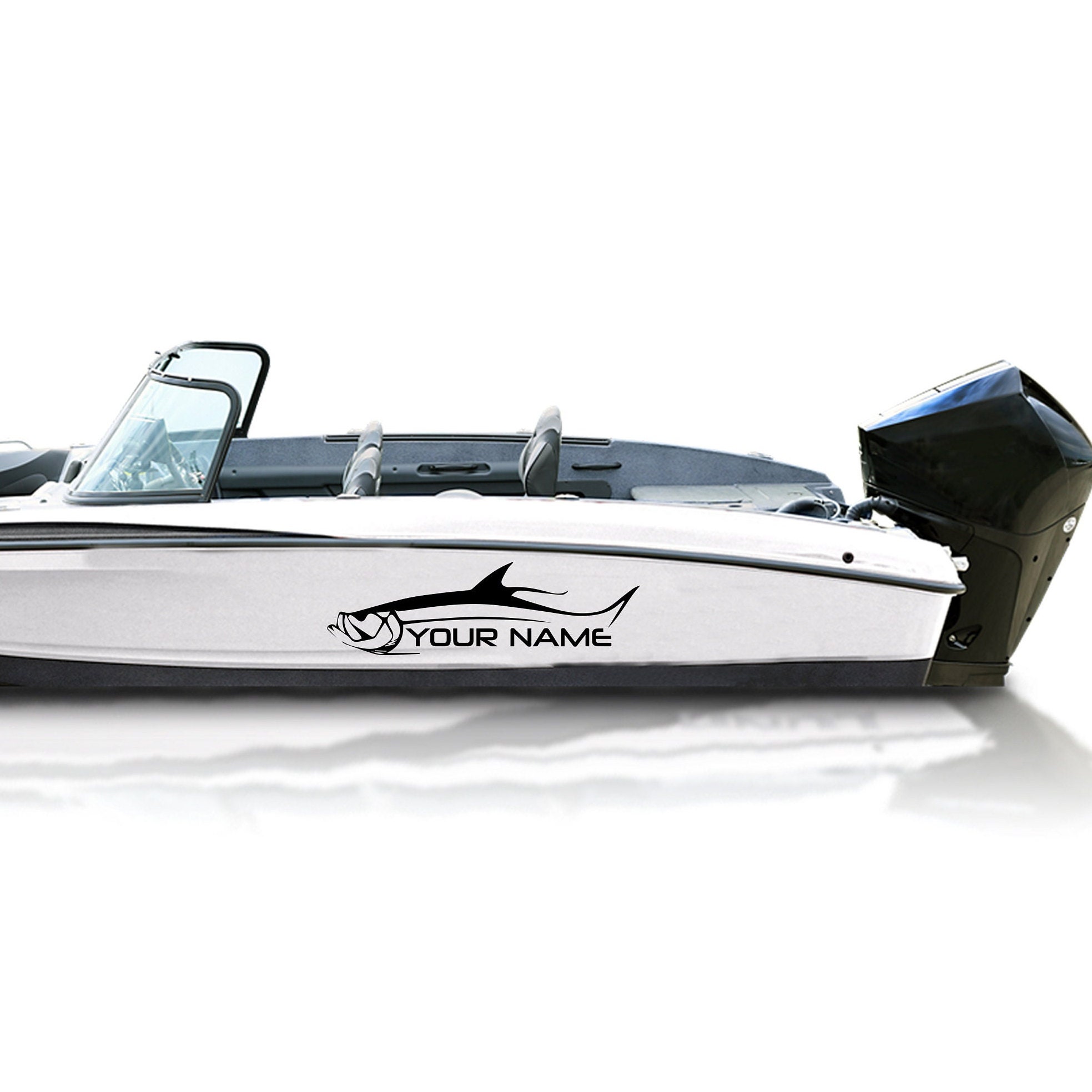 Boat Registration Number Decal Compatible With Bass Boat Sticker Unique ...