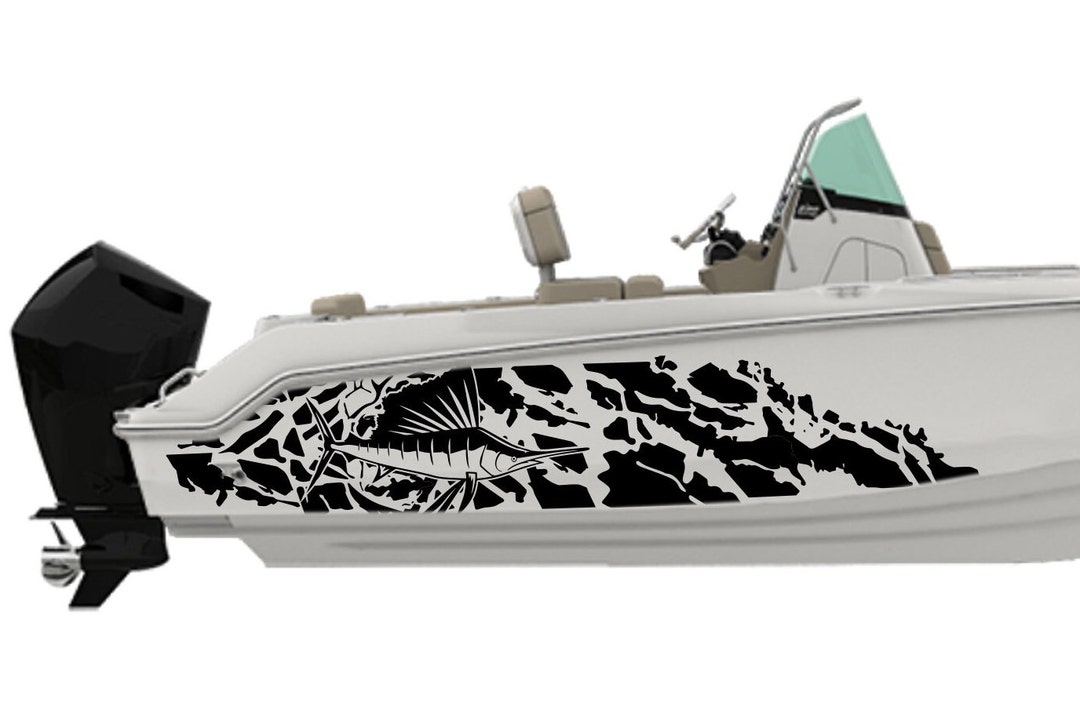 Sailfish Graphic Boat Decals Compatible With Boston Whaler Boat Sport ...