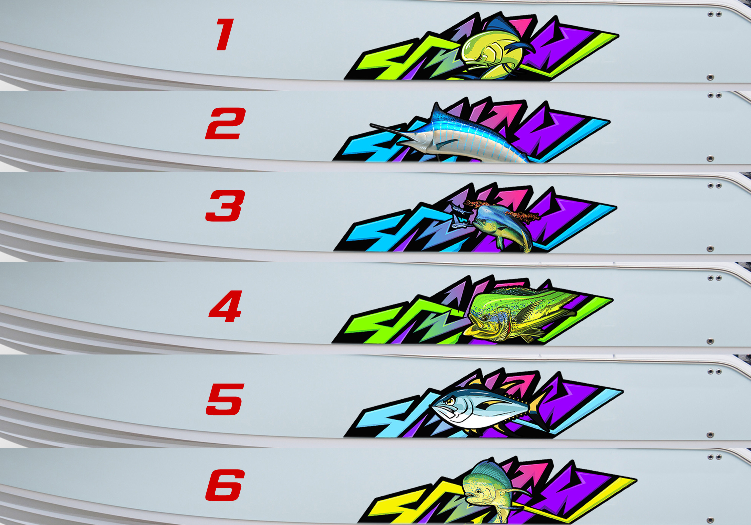 Marlin Boat Decal Compatible With Center Console Boat Sticker - Etsy