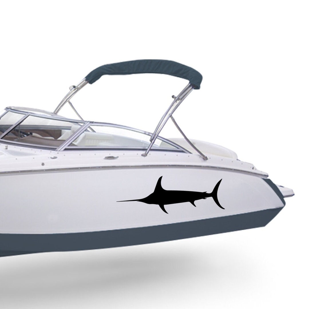 Sailfish Boat Sticker Decals Compatible With Bowrider Boat Marlin ...