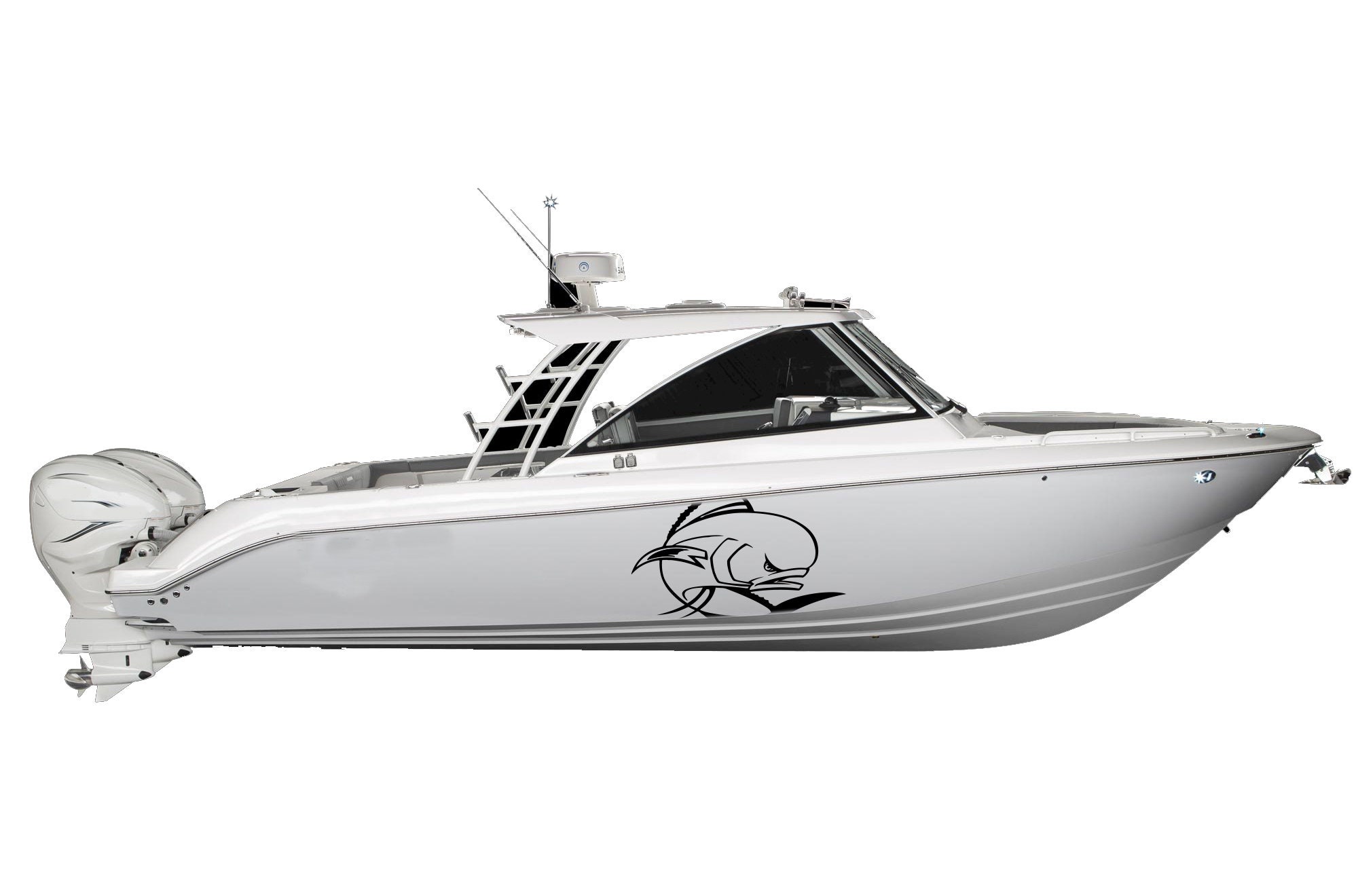 Mahi Mahi Boat Sticker Decal Compatible With Everglades Boat Dorado ...