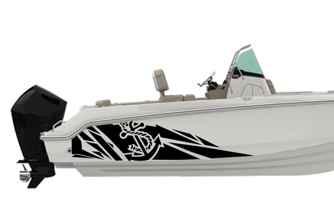 Anchor Graphic Boat Sticker Compatible With Boston Whaler Boat Marine ...